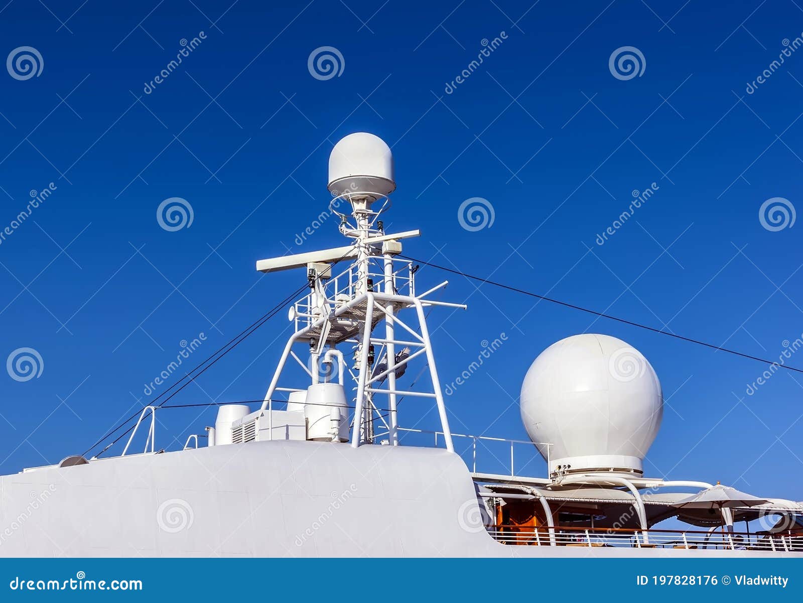 Ship System Navigation Bridge Stock Photo - Image of communications ...