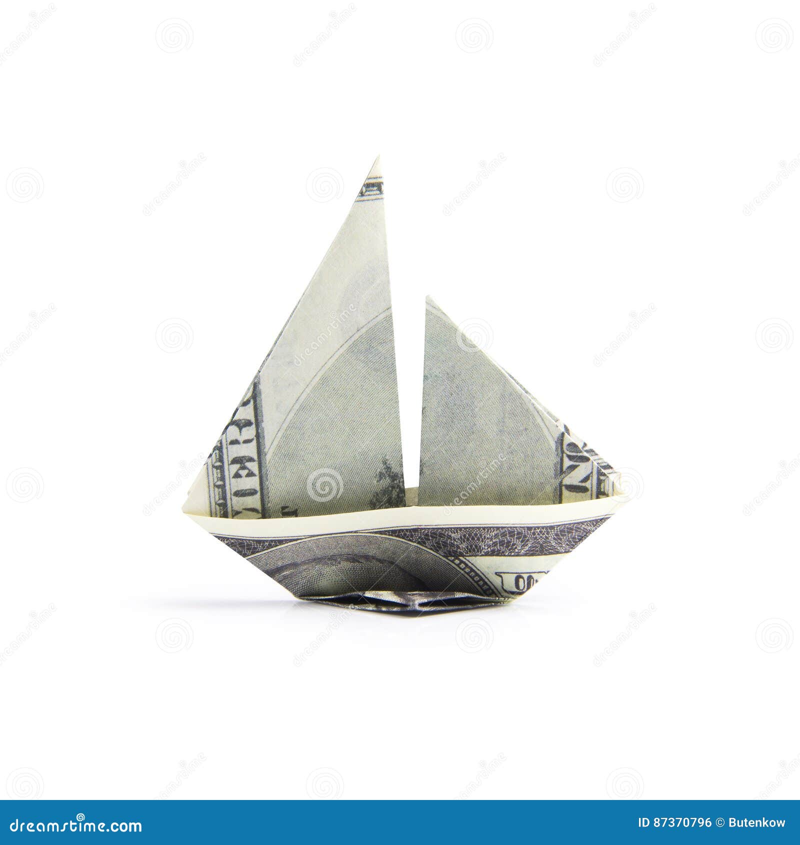 Ship from banknotes stock photo. Image of loan, benefits - 87370796