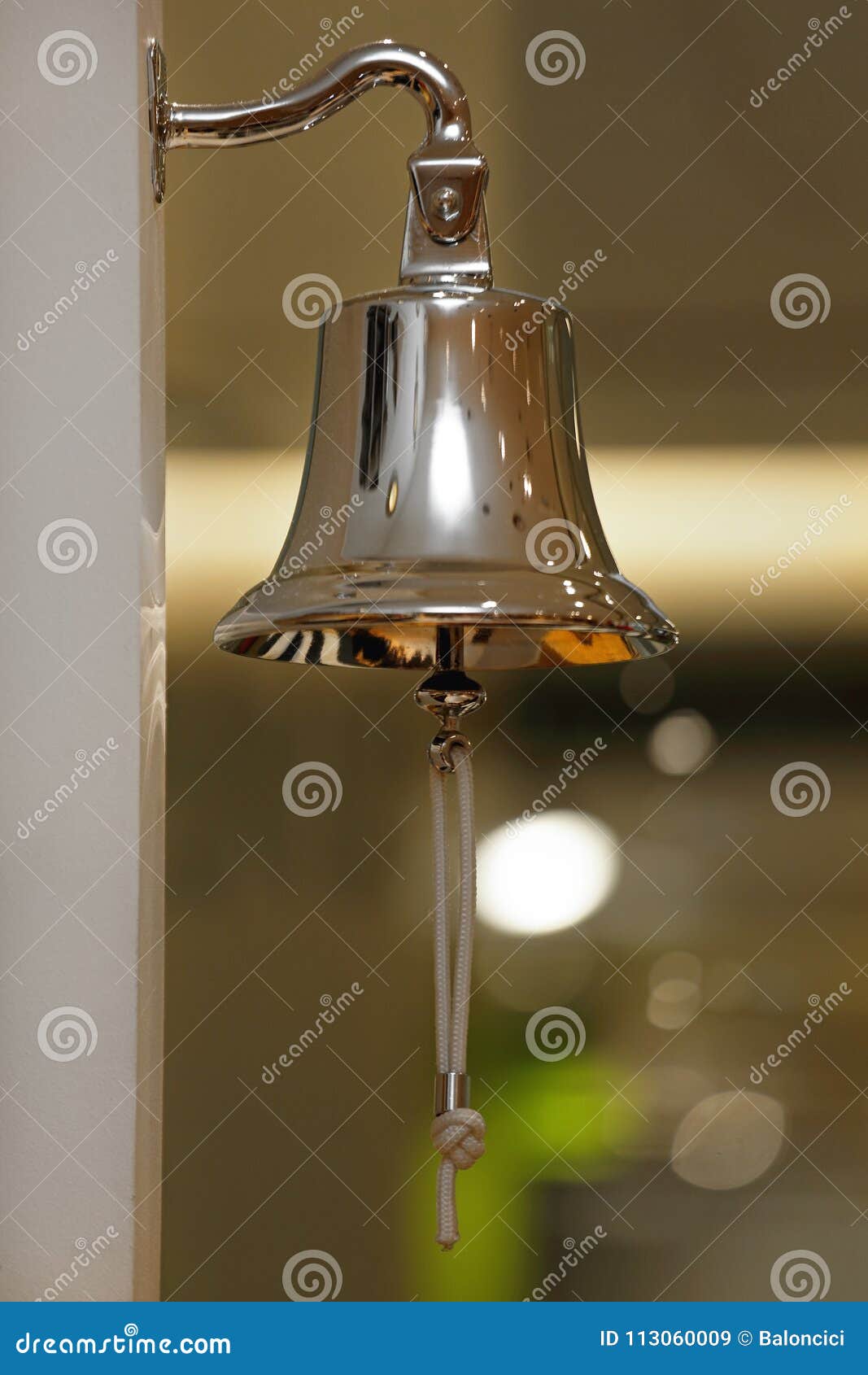 Ship Bell stock image. Image of bell, wall, decor, nautical - 113060009