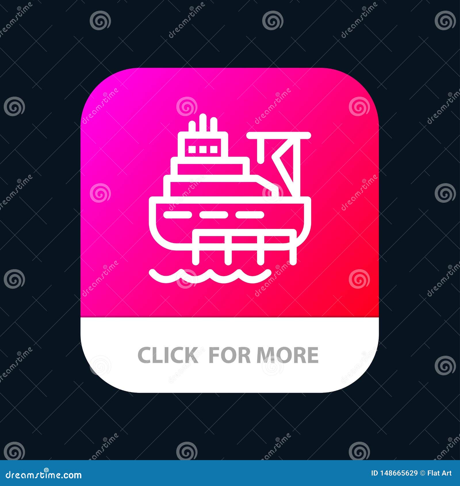 Ship, Boat, Cargo, Construction Mobile App Button. Android and IOS Line ... Ship, Boat, Cargo, Construction Mobile App Button. Android and IOS Line ...