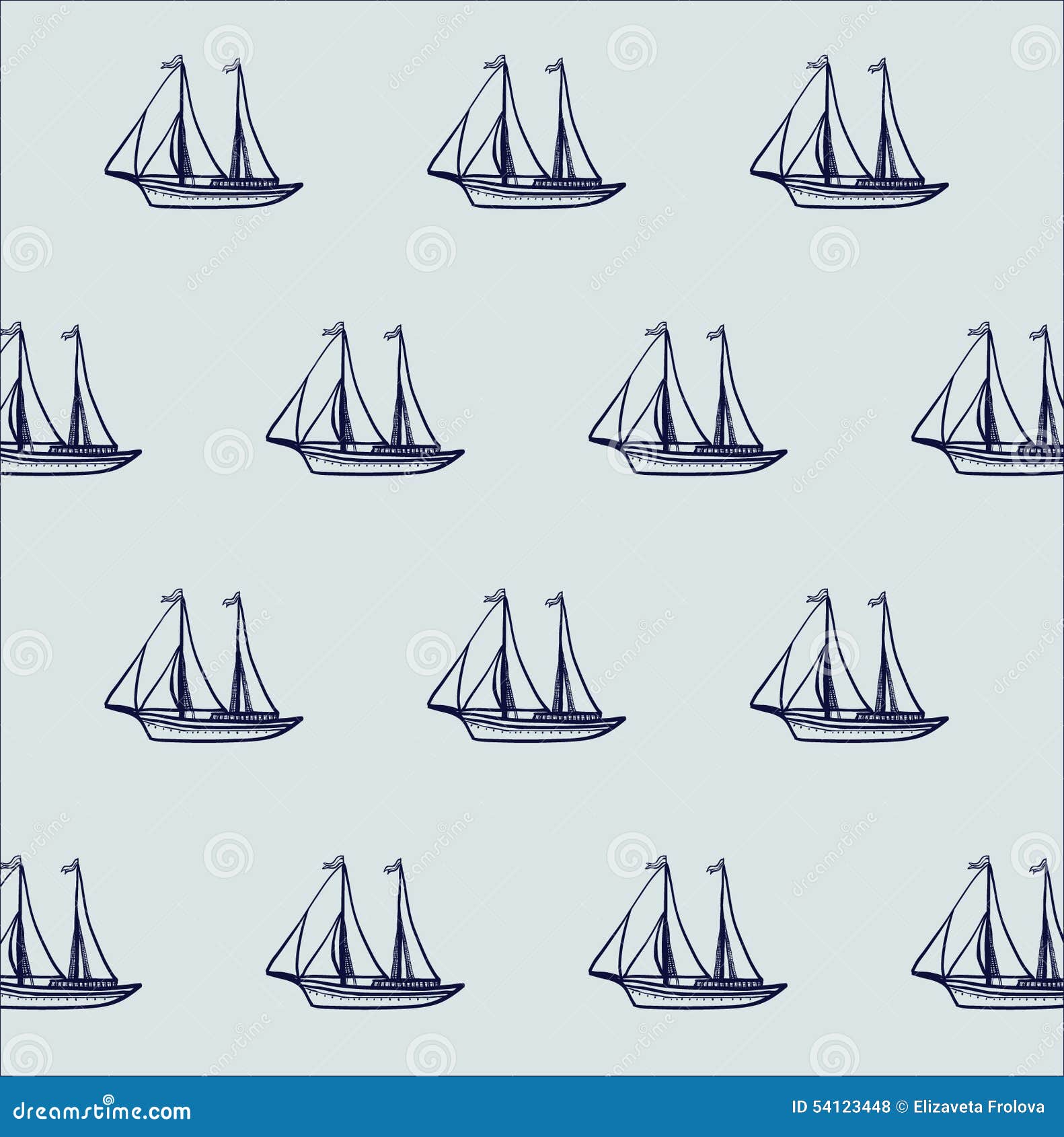 Ship boat pattern stock vector. Illustration of ship - 54123448