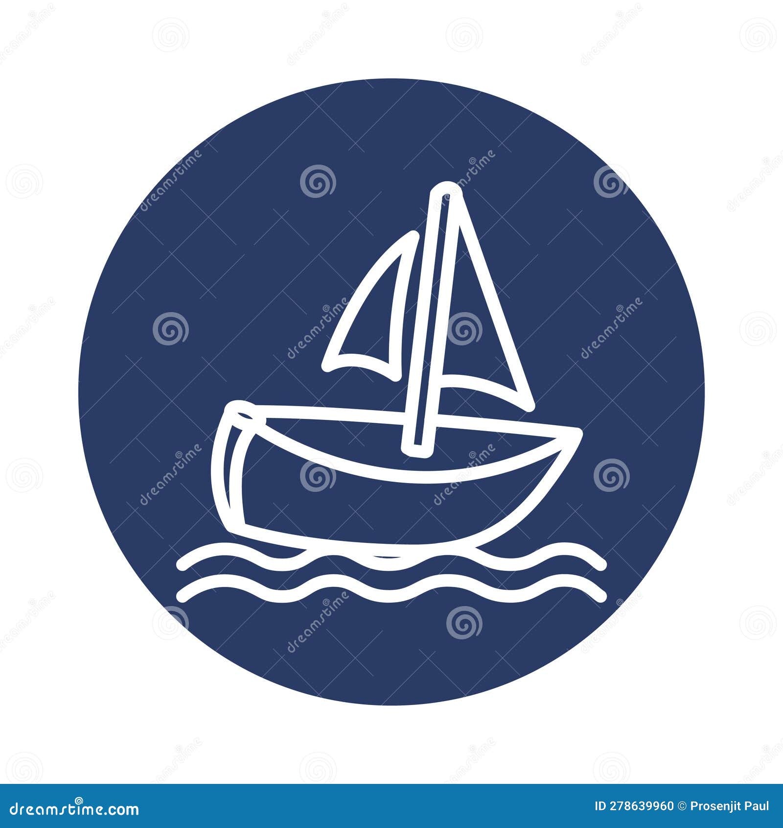 Ship, Boat, Sail Boat, Vacation, Summer Boat Icon Stock Vector ...