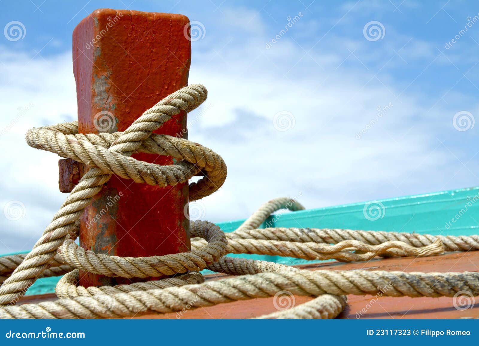 Ship bollard stock image. Image of slip, summer, mooring - 23117323