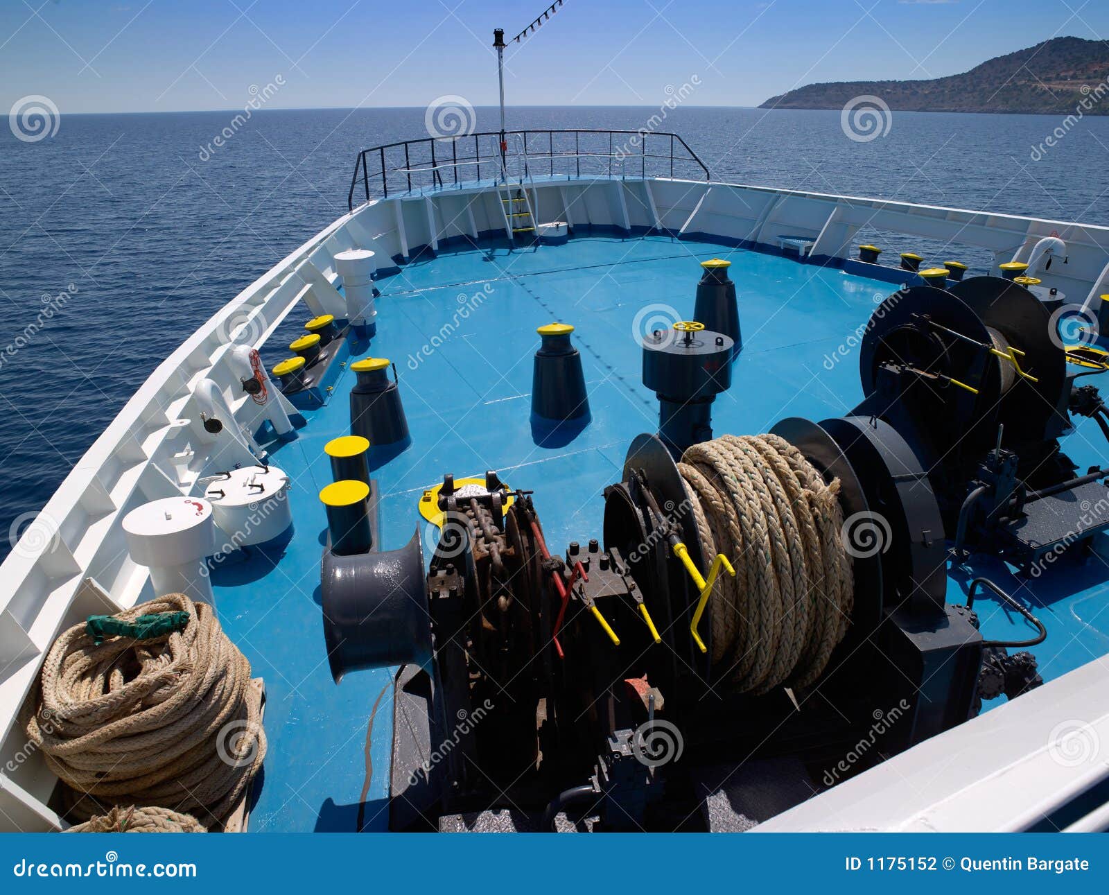 Ship bow and gear stock photo. Image of pacific, vessel - 1175152