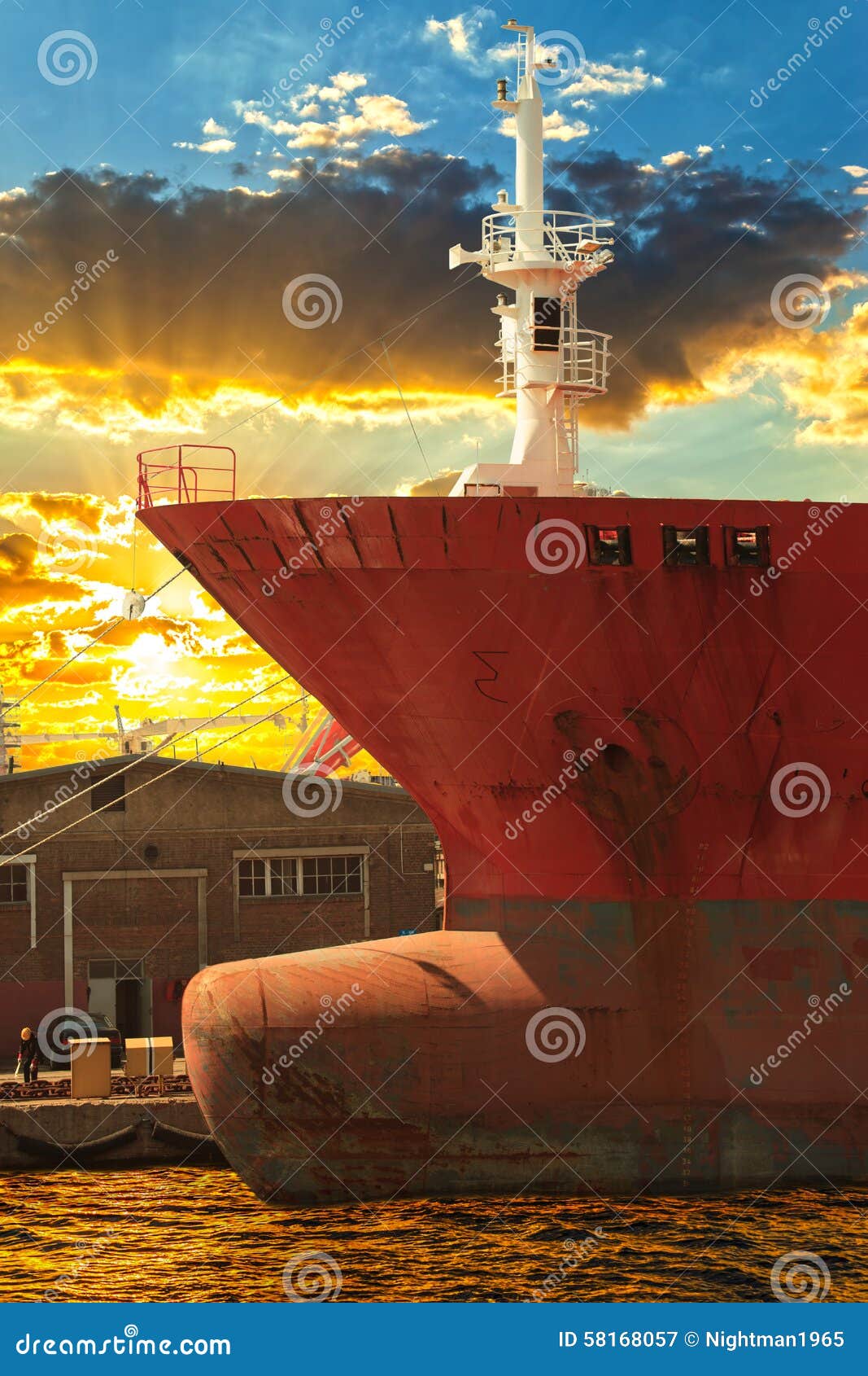 Ship bow stock image. Image of equipment, nautical, crane - 58168057
