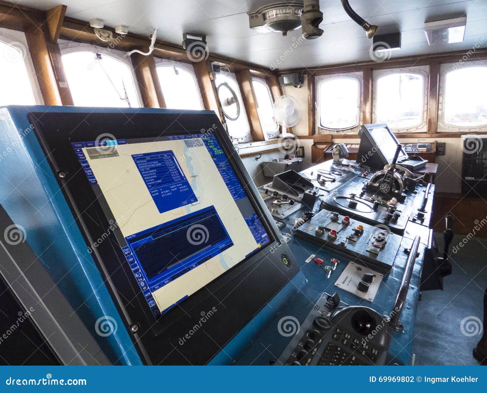 Ship Bridge of an Old Ice Breaker. Editorial Photography - Image of ...