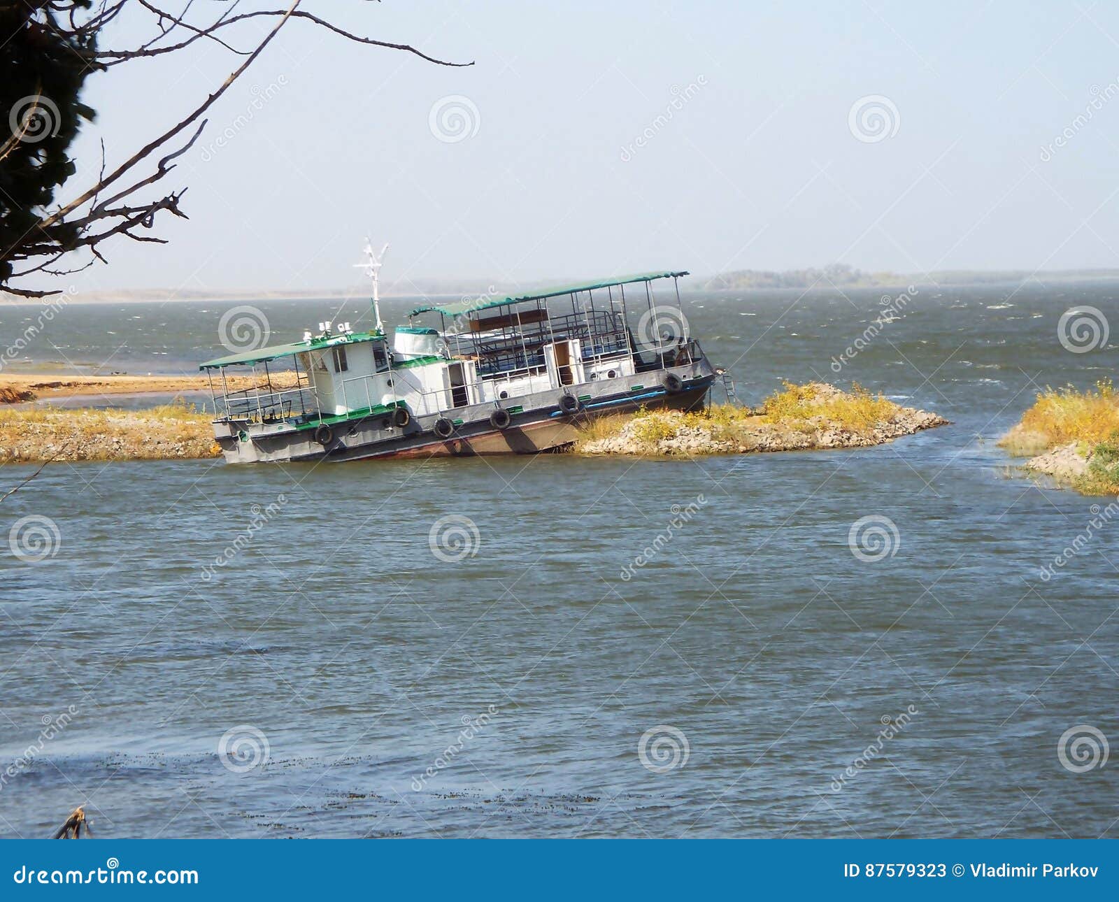 The ship broke stock image. Image of mood, volga, waves - 87579323