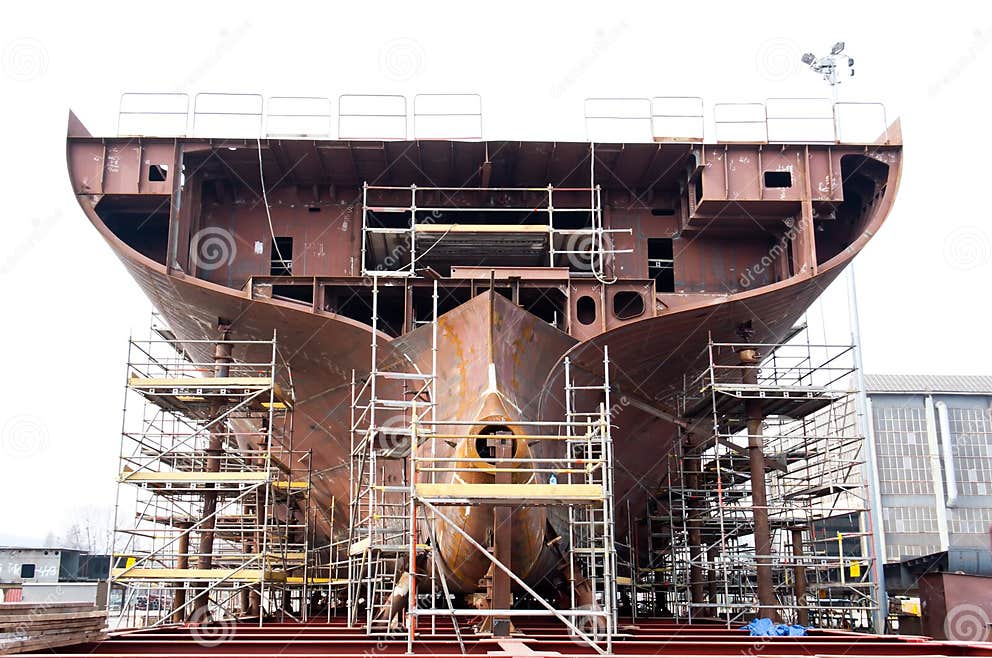 Ship building. stock image. Image of nautical, construction - 22592129