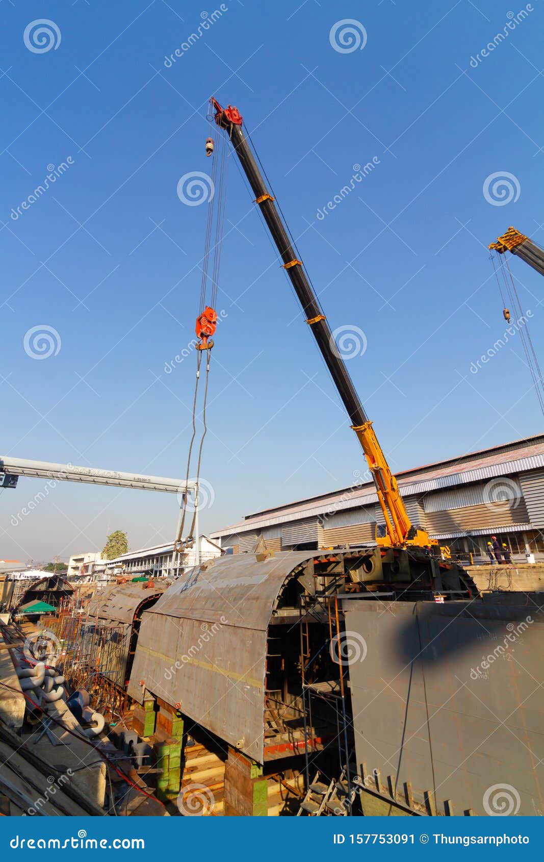 Ship Building Shoot Inside of Dry Dock Editorial Photo - Image of ...