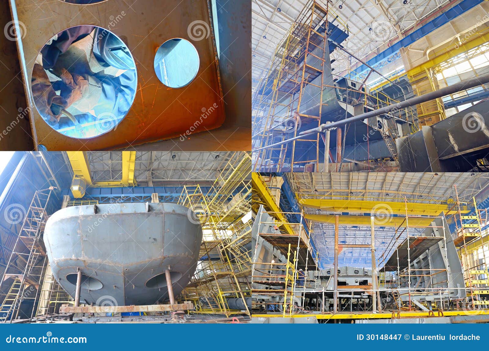 Ship building stock image. Image of manufacturing, industry - 30148447