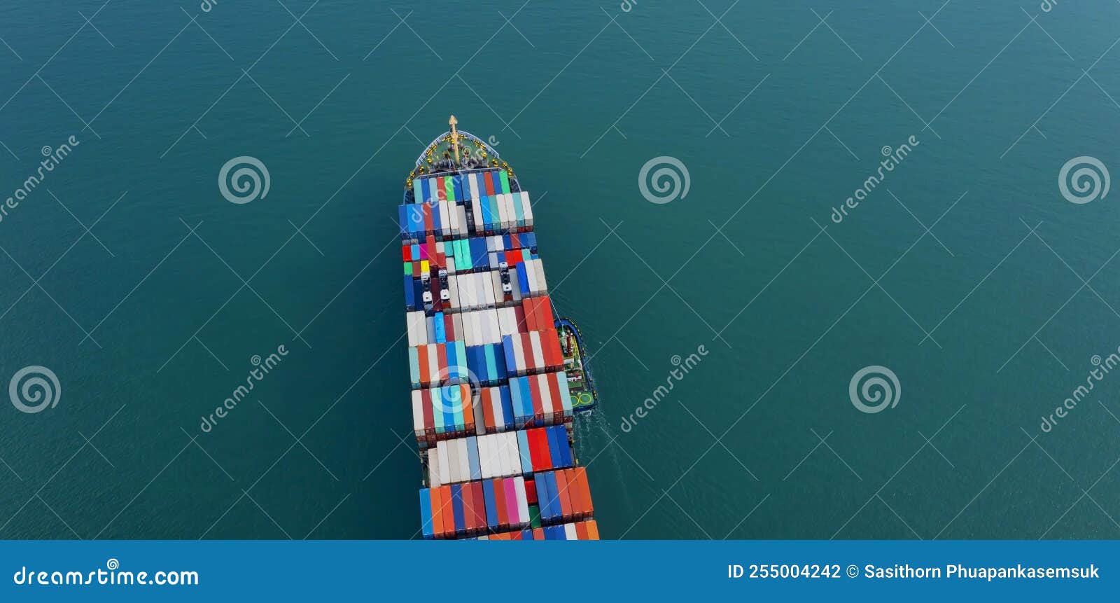 The Ship Business of Logistics Cargo Concept and the Map Global Partner ...