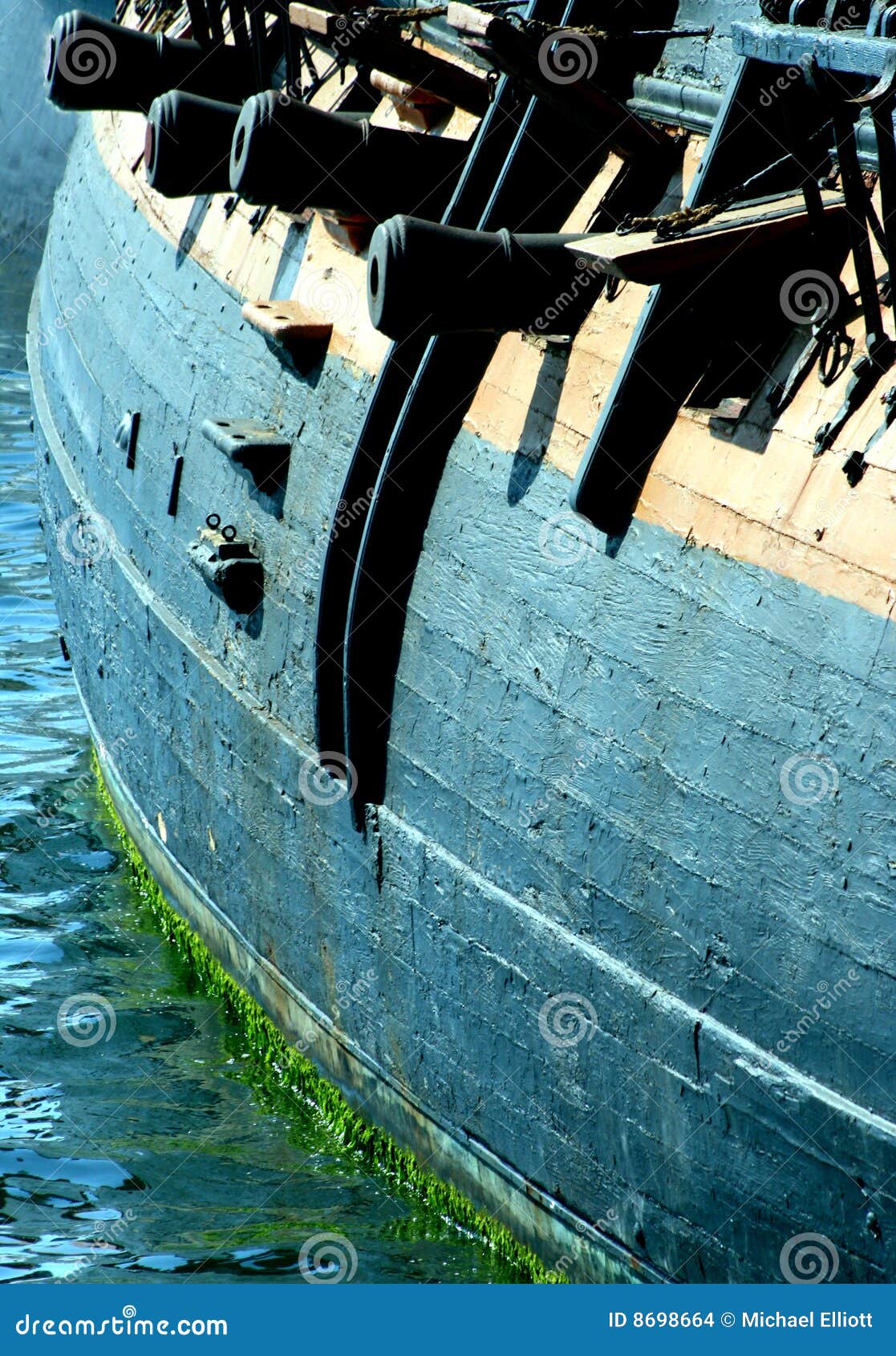 Ship Cannons stock photo. Image of ports, anchorage, ship - 8698664