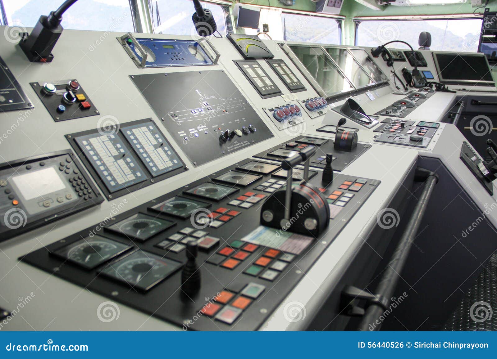 Ship captain control room stock photo. Image of cockpit - 56440526