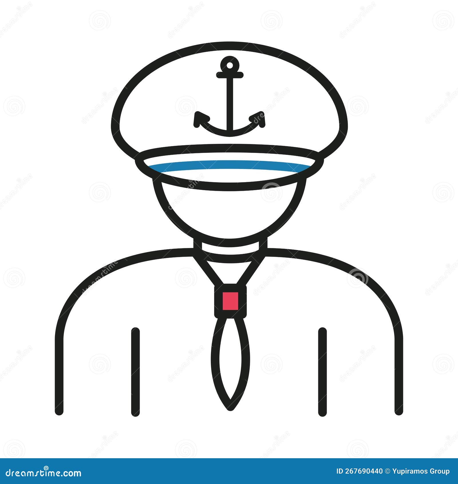 Ship captain nautical stock vector. Illustration of seaman - 267690440