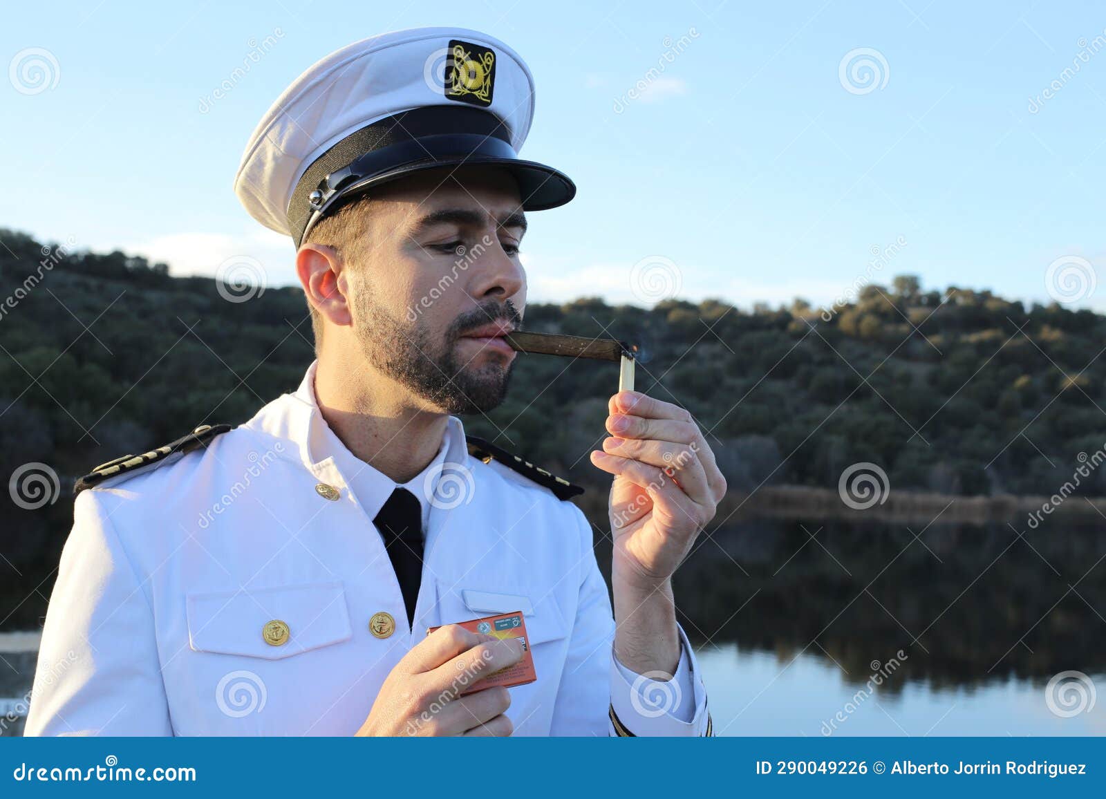 Ship Captain Taking a Break Stock Photo - Image of navigation, lighting ...