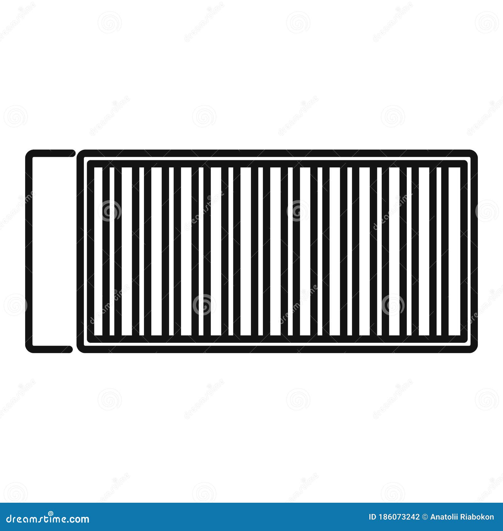 Ship Cargo Container Icon, Outline Style Stock Vector - Illustration of ...