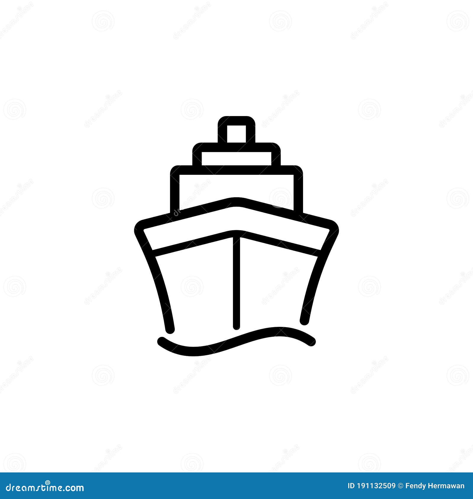 Ship - Cargo Cruiser Icon Vector Design Template Stock Vector ...