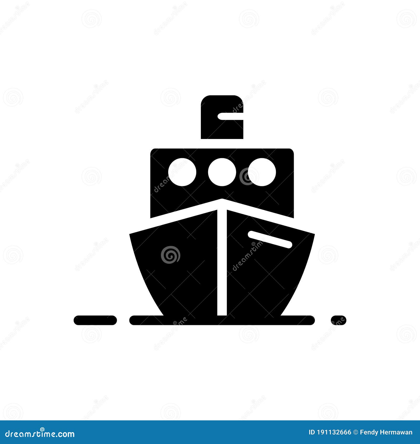Ship - Cargo Cruiser Icon Vector Design Template Stock Vector ...