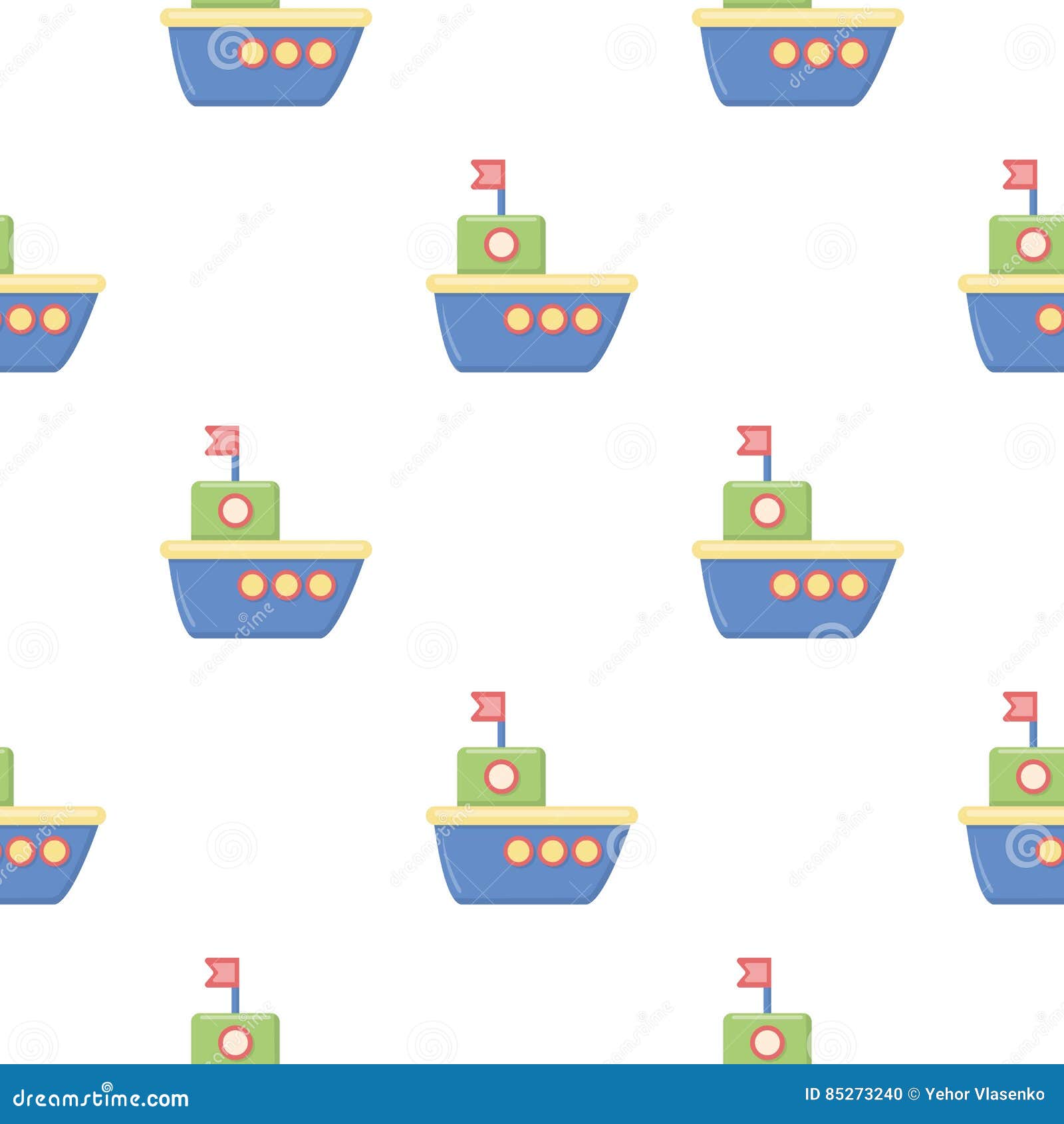 Ship Cartoon Icon. Illustration for Web and Mobile Design. Stock Vector ...