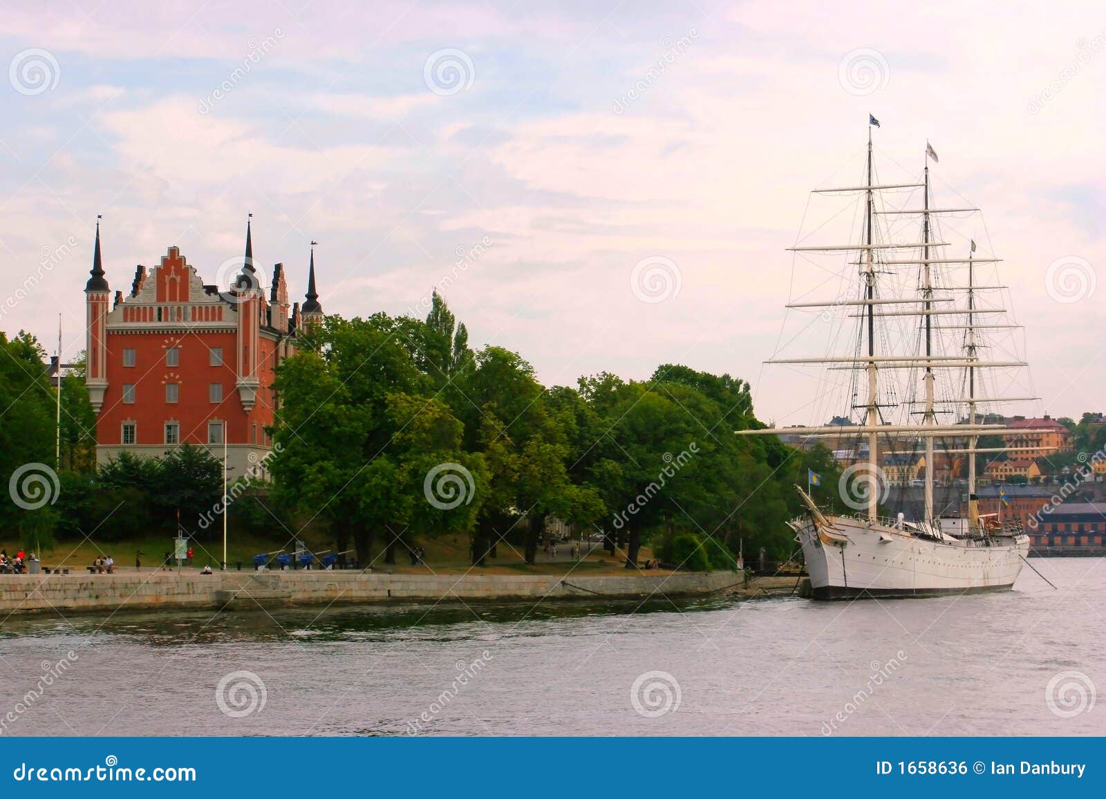 Ship and castle stock photo. Image of wall, castle, cruise - 1658636