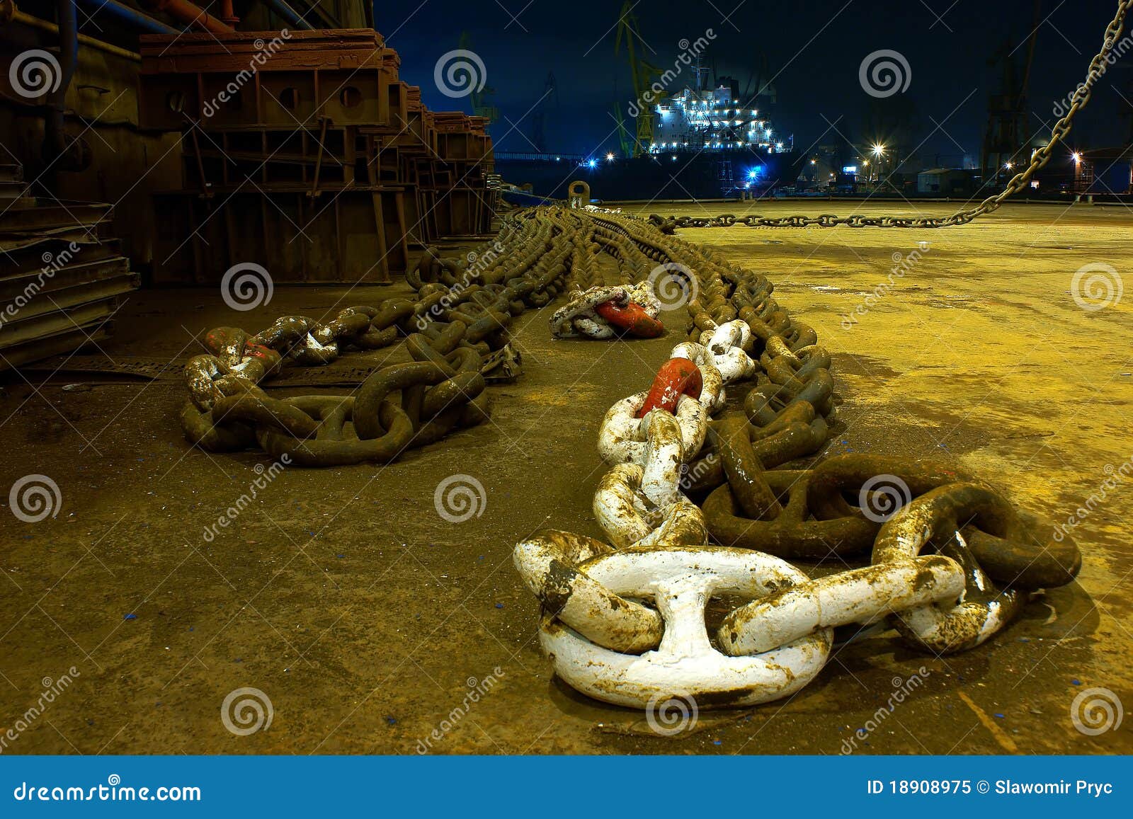 Ship chain stock image. Image of crane, nautical, marine - 18908975
