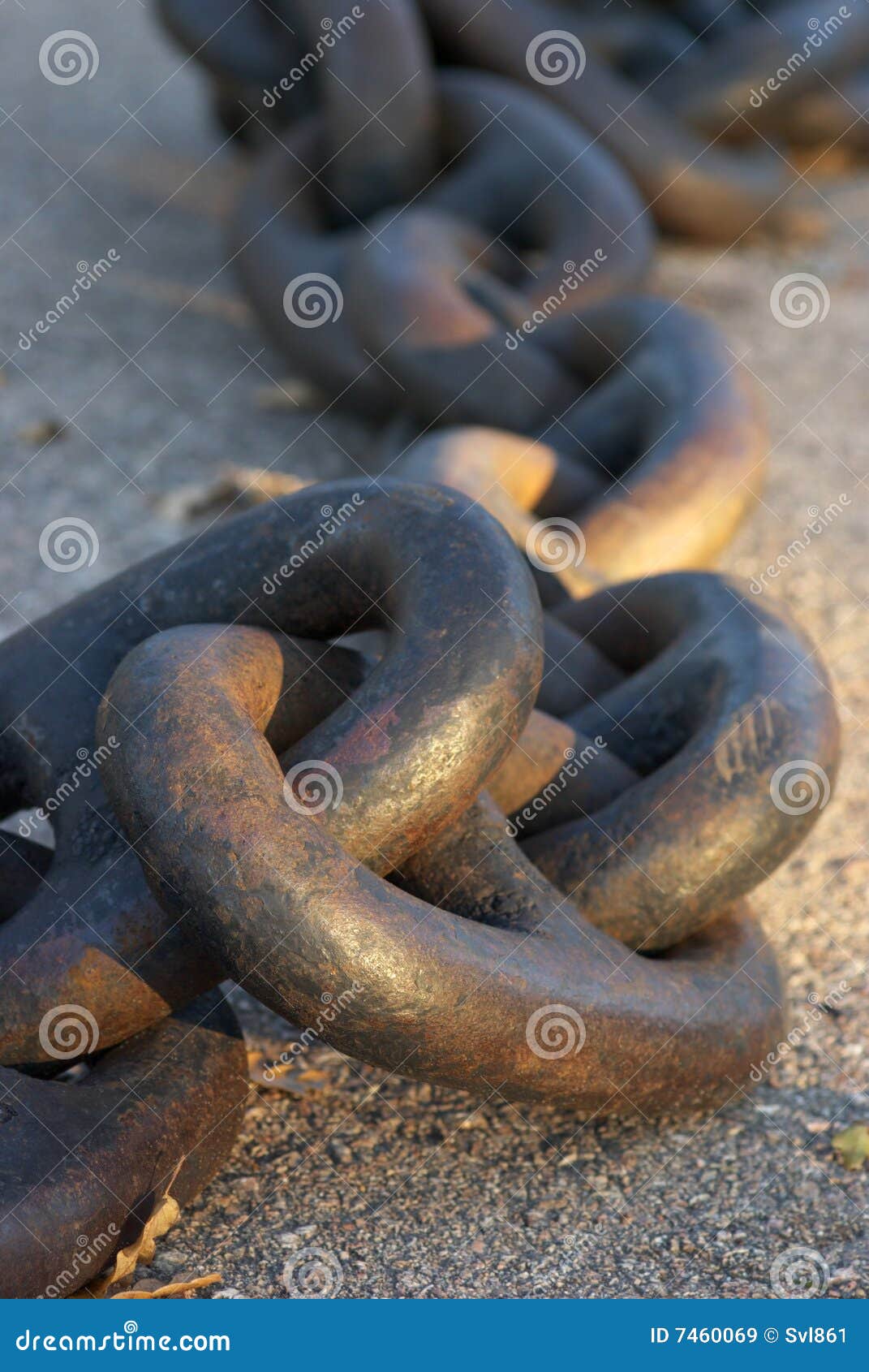 Ship chain stock image. Image of towing, restraining, focus - 7460069