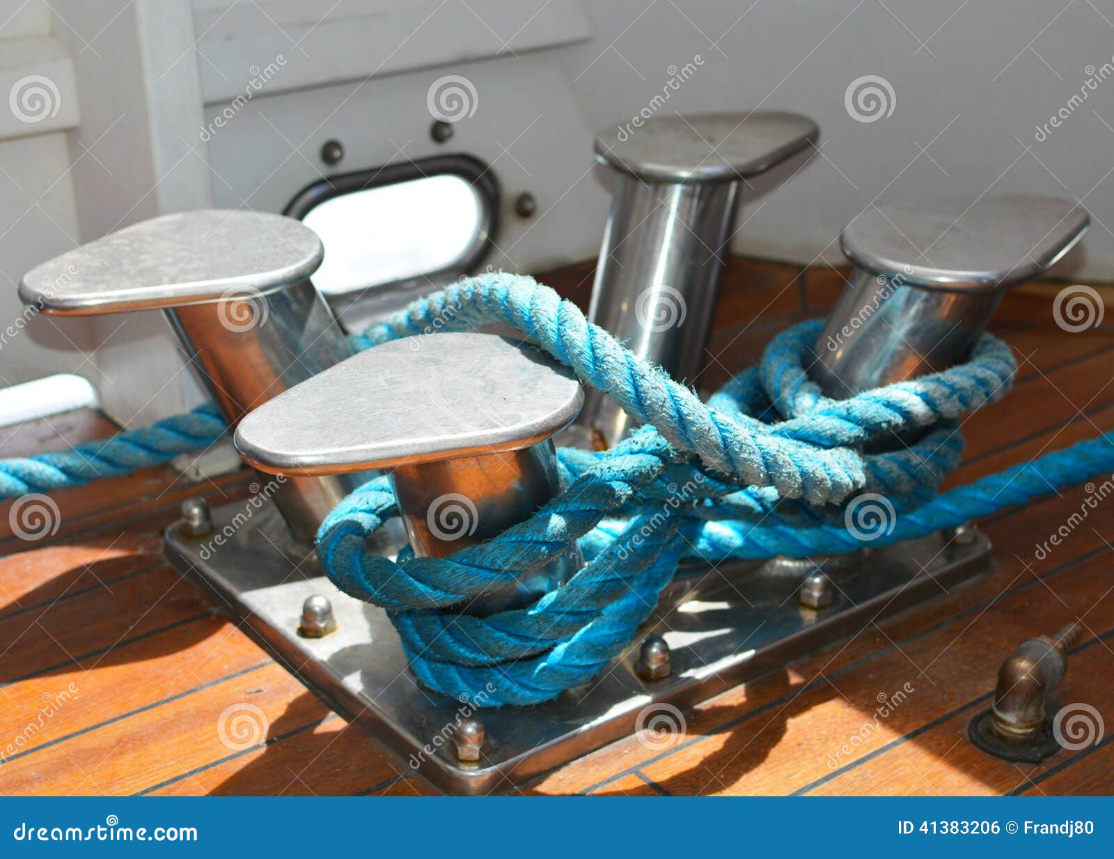 Ship cleat stock photo. Image of rope, boat, stone, steel - 41383206