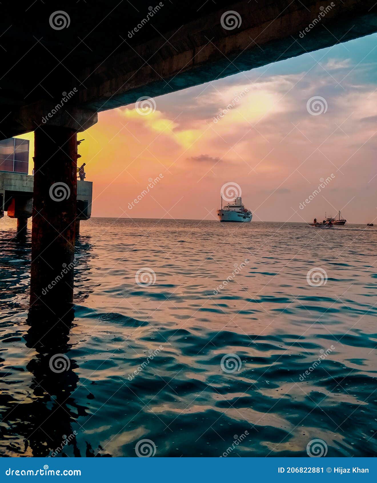A Ship Coming for Alongside of Jetty Stock Image - Image of dusk, cloud ...