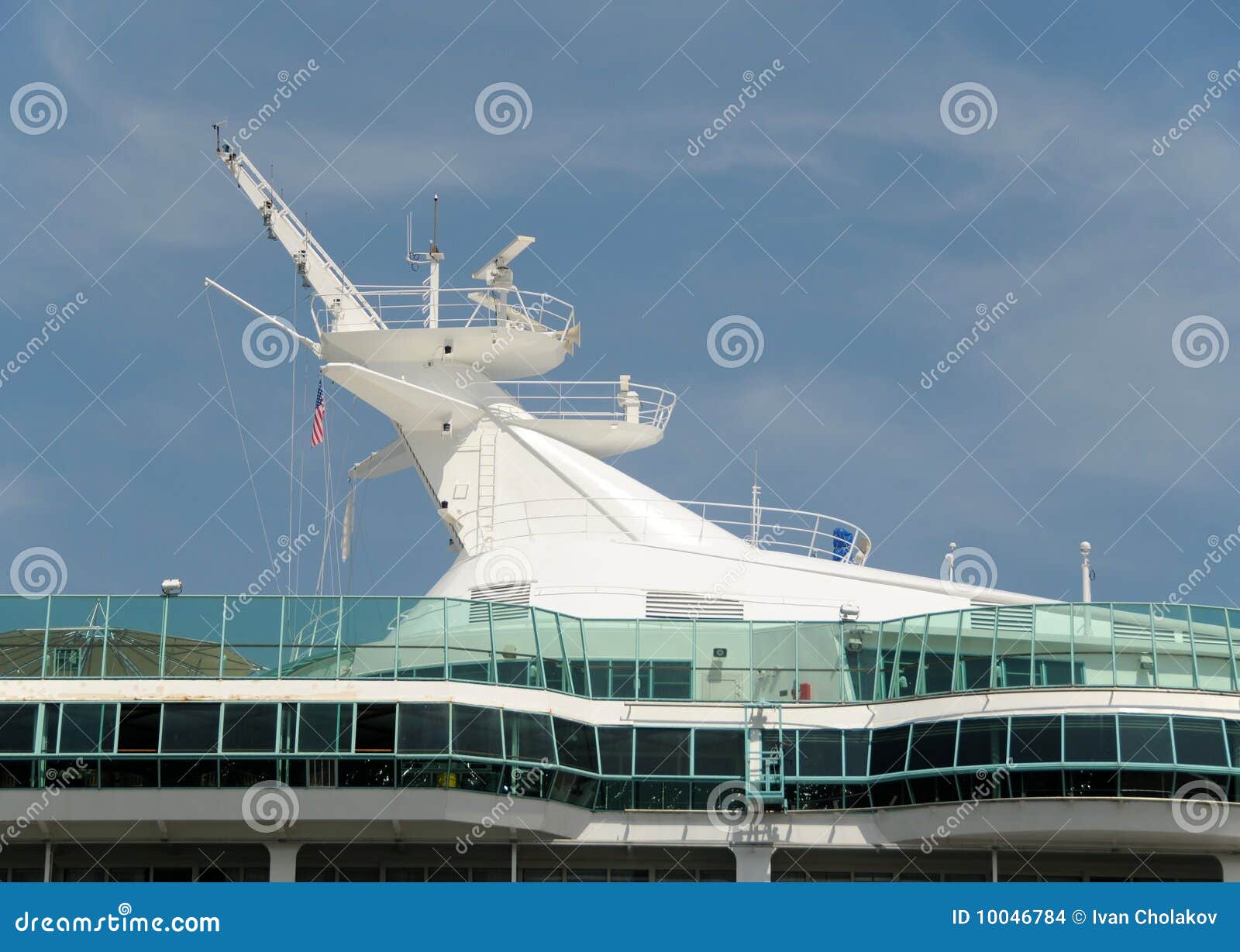 Ship communications tower stock photo. Image of radio - 10046784