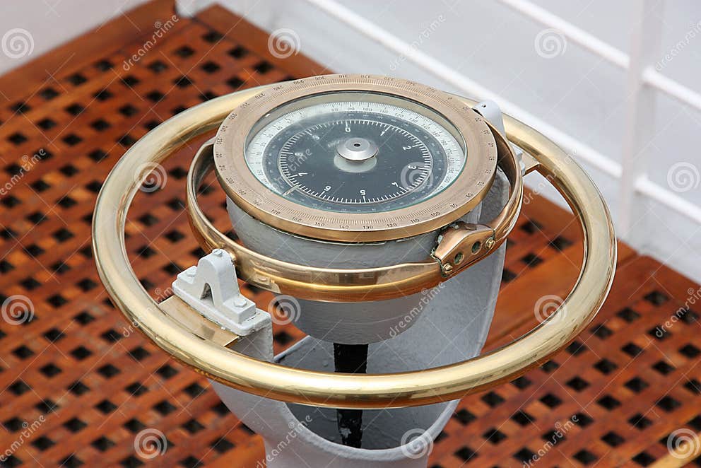 Ship Compass stock photo. Image of stand, background, isolated - 7949716