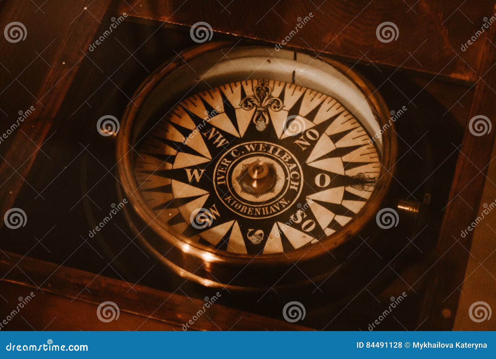 Ship compass editorial stock photo. Image of determining - 84491128
