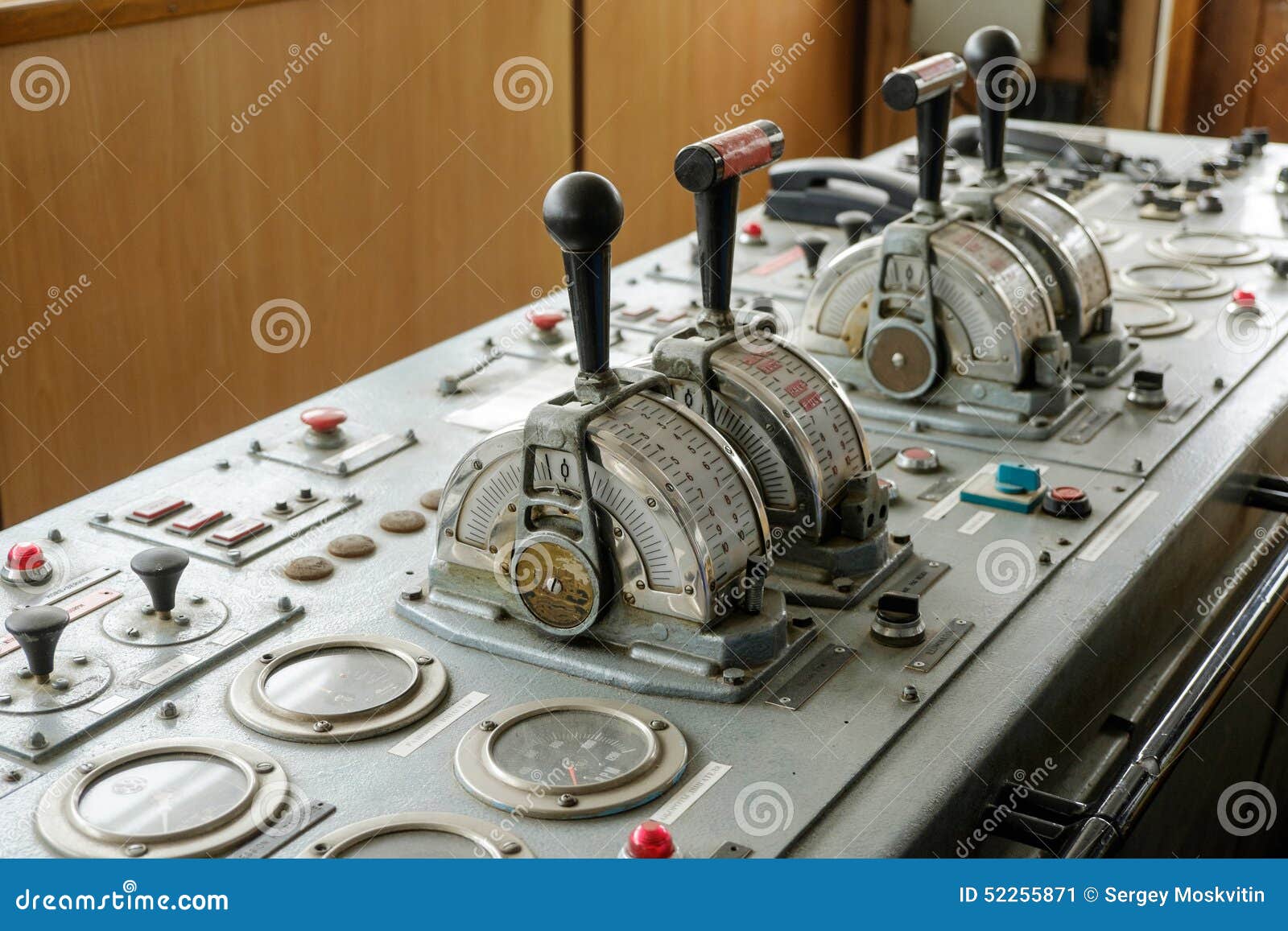 Ship control bridge stock image. Image of nautical, panel - 52255871