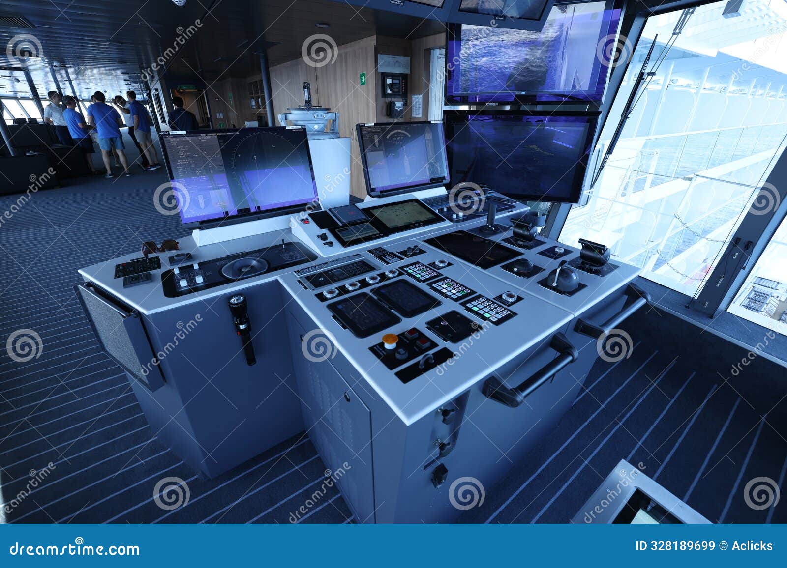 Ship Control Panel in Captain S Bridge Editorial Stock Image - Image of ...