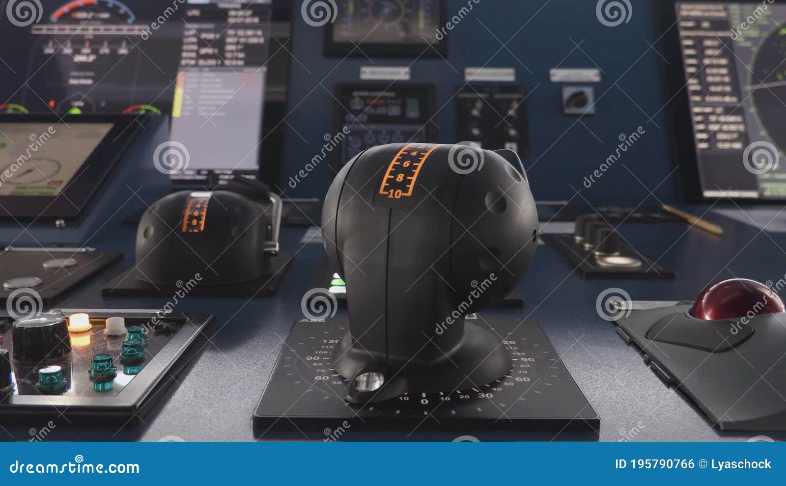 Ship Control Panel. Navigational Devices and Echolocation and Radar ...