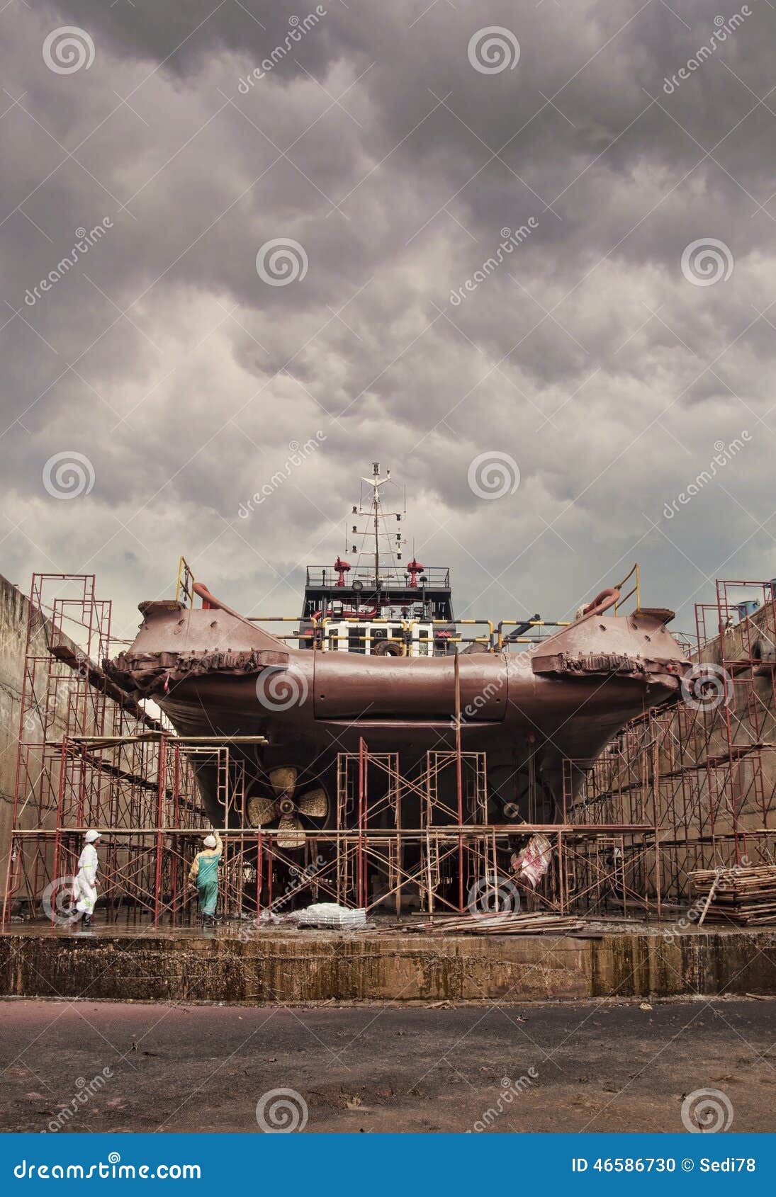 Ship Crew Vessel Inspection Stock Photo - Image of hood, spray: 46586730