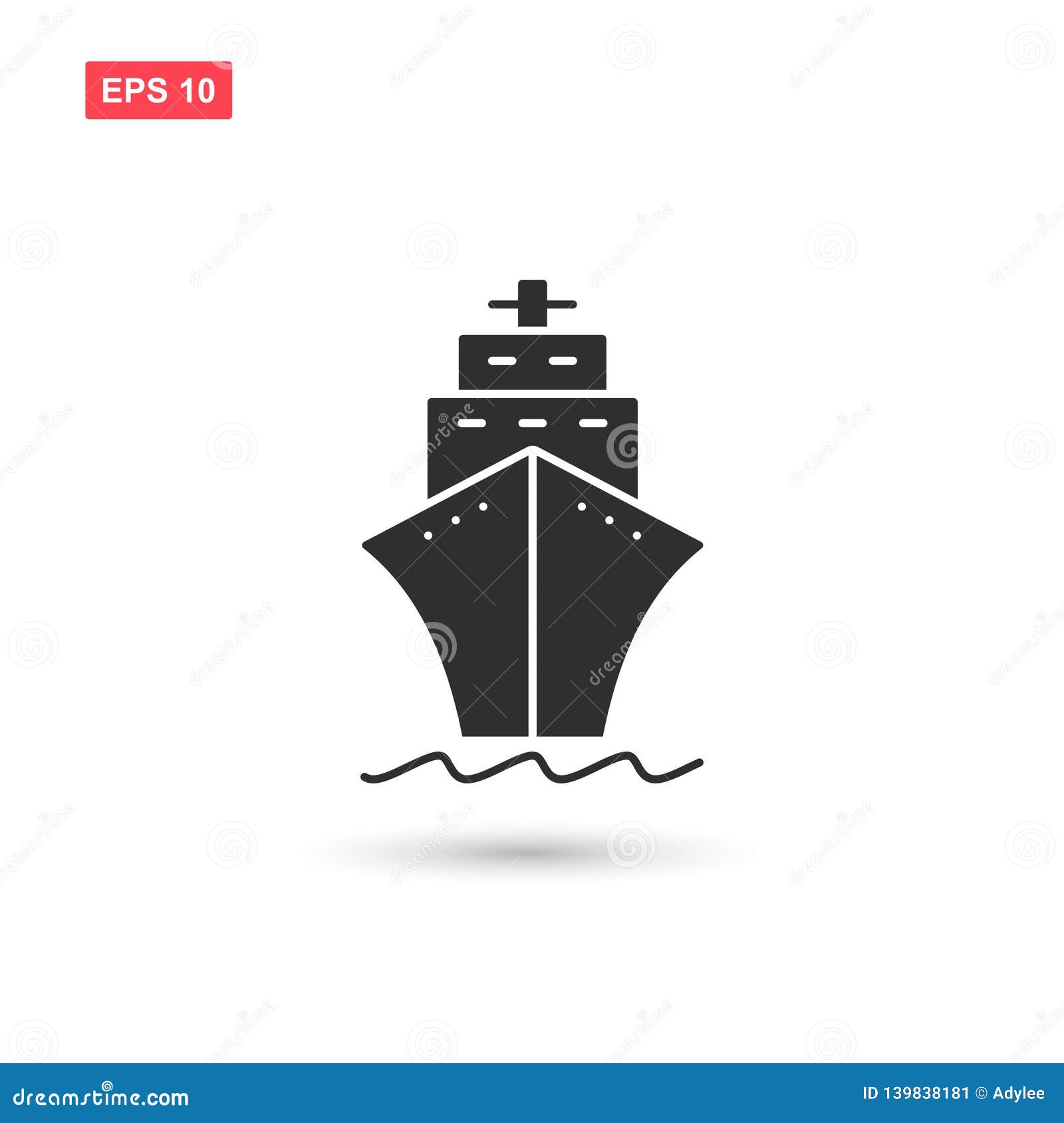 Ship Cruise Liner Icon Vector Isolated 4 Stock Vector - Illustration of ...