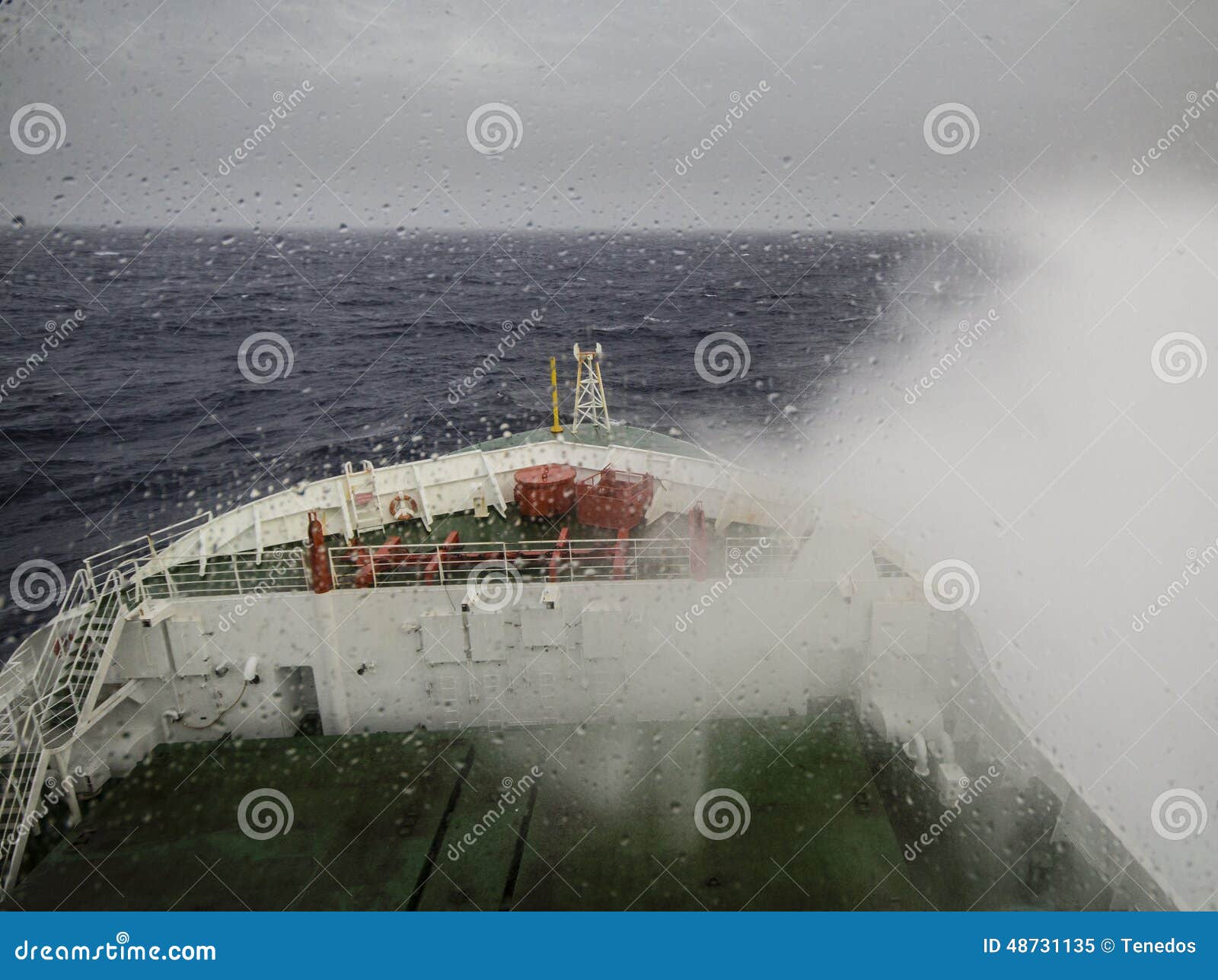 Ship Cruising in Heavy Seas Stock Image - Image of ocean, rough: 48731135