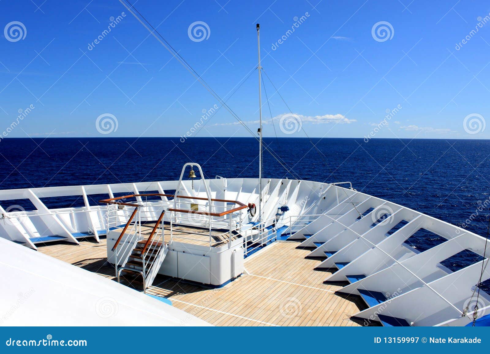 Ship Deck stock image. Image of walkway, deck, railing - 13159997