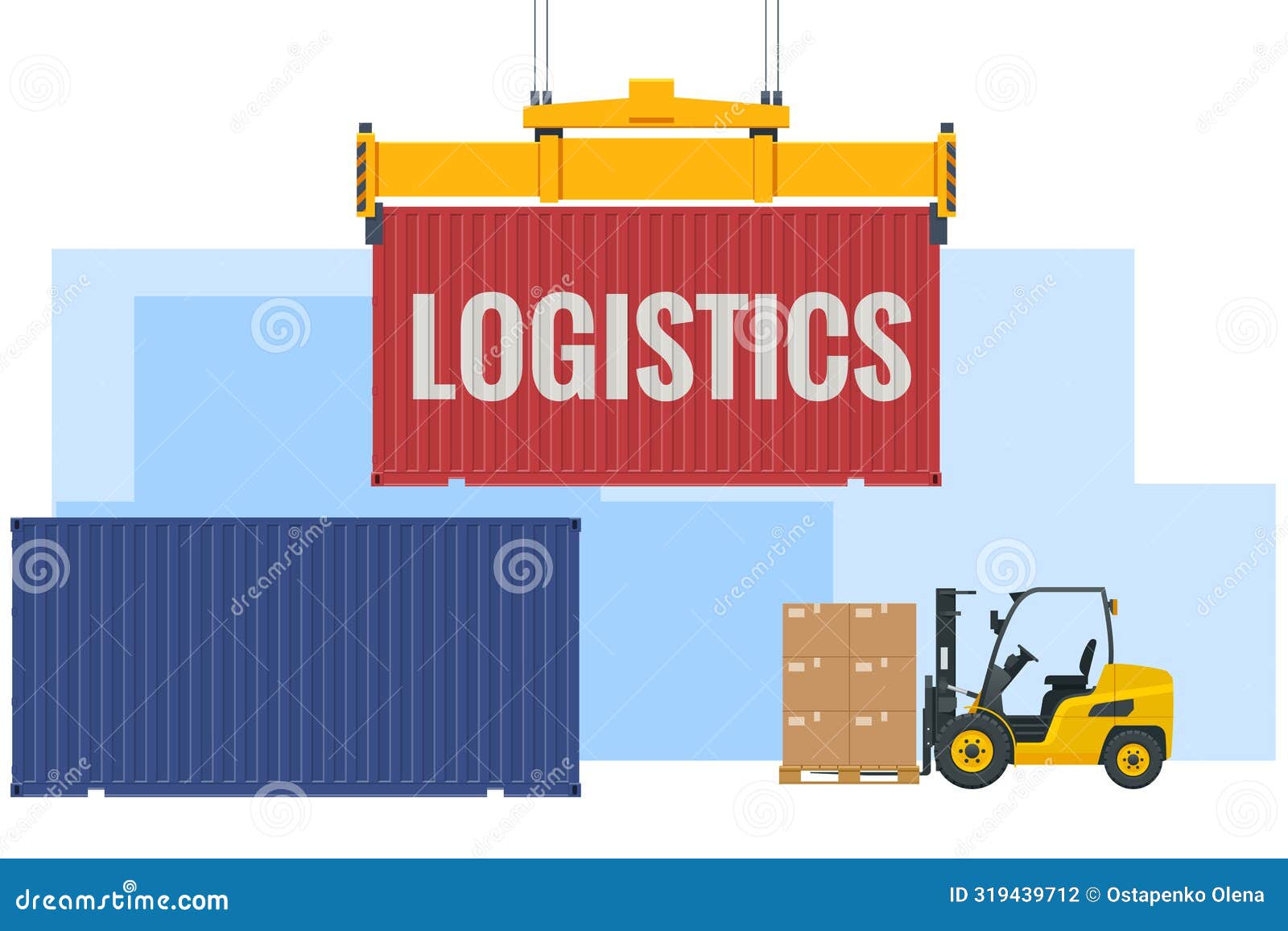 Ship Delivery, Sea Logistics. Warehouse, Cargo, Courier. Argo ...