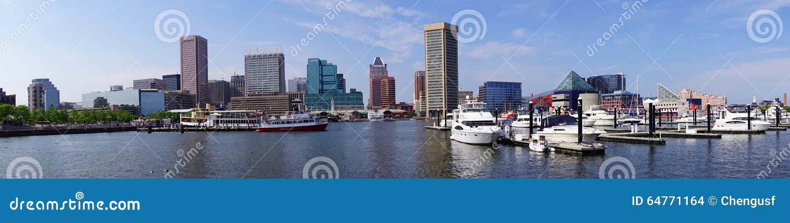 Ship Dock in Baltimore Inner Harbor Editorial Stock Image - Image of ...