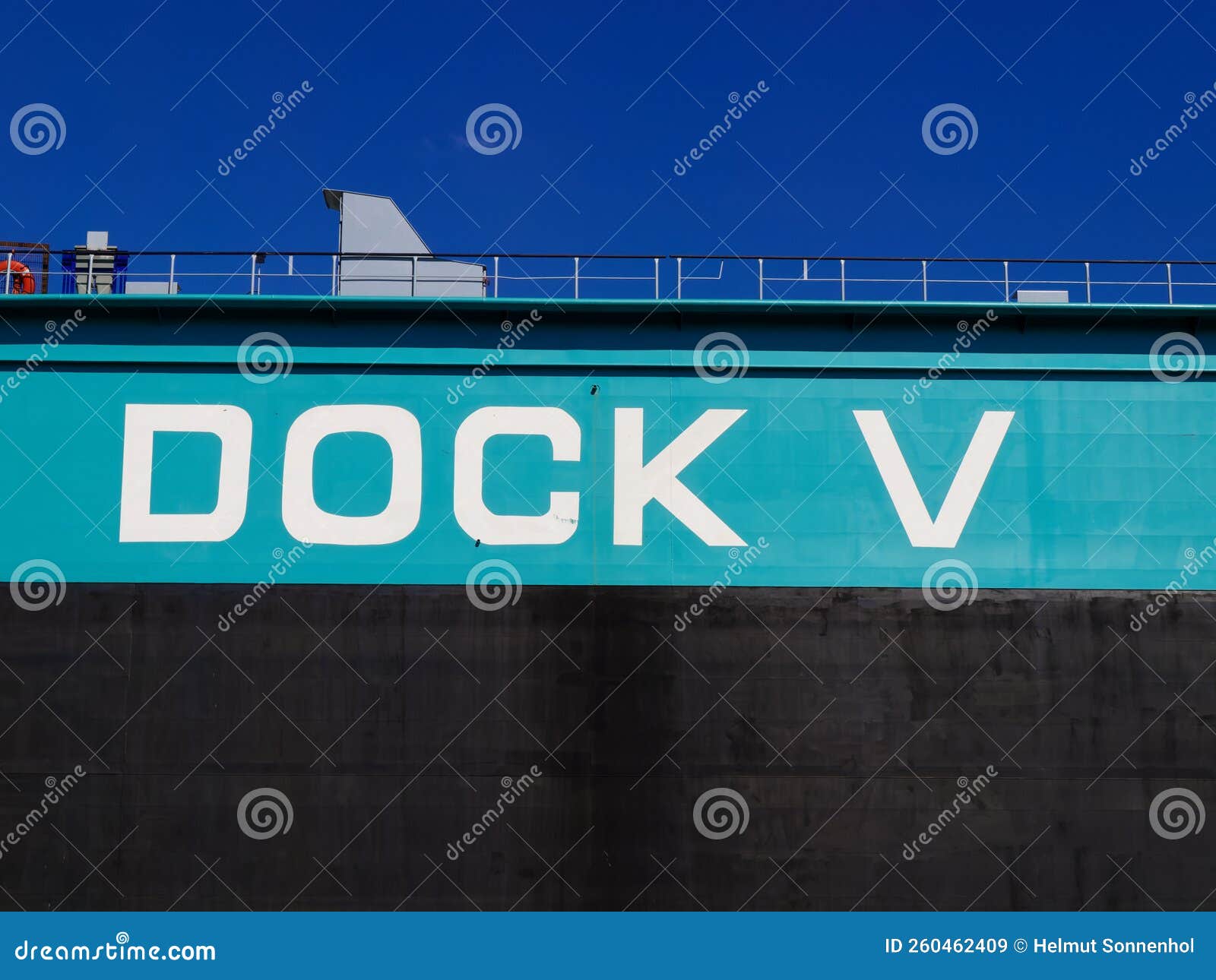 Ship Dock Number V in the Port of Bremerhaven. Stock Image - Image of ...