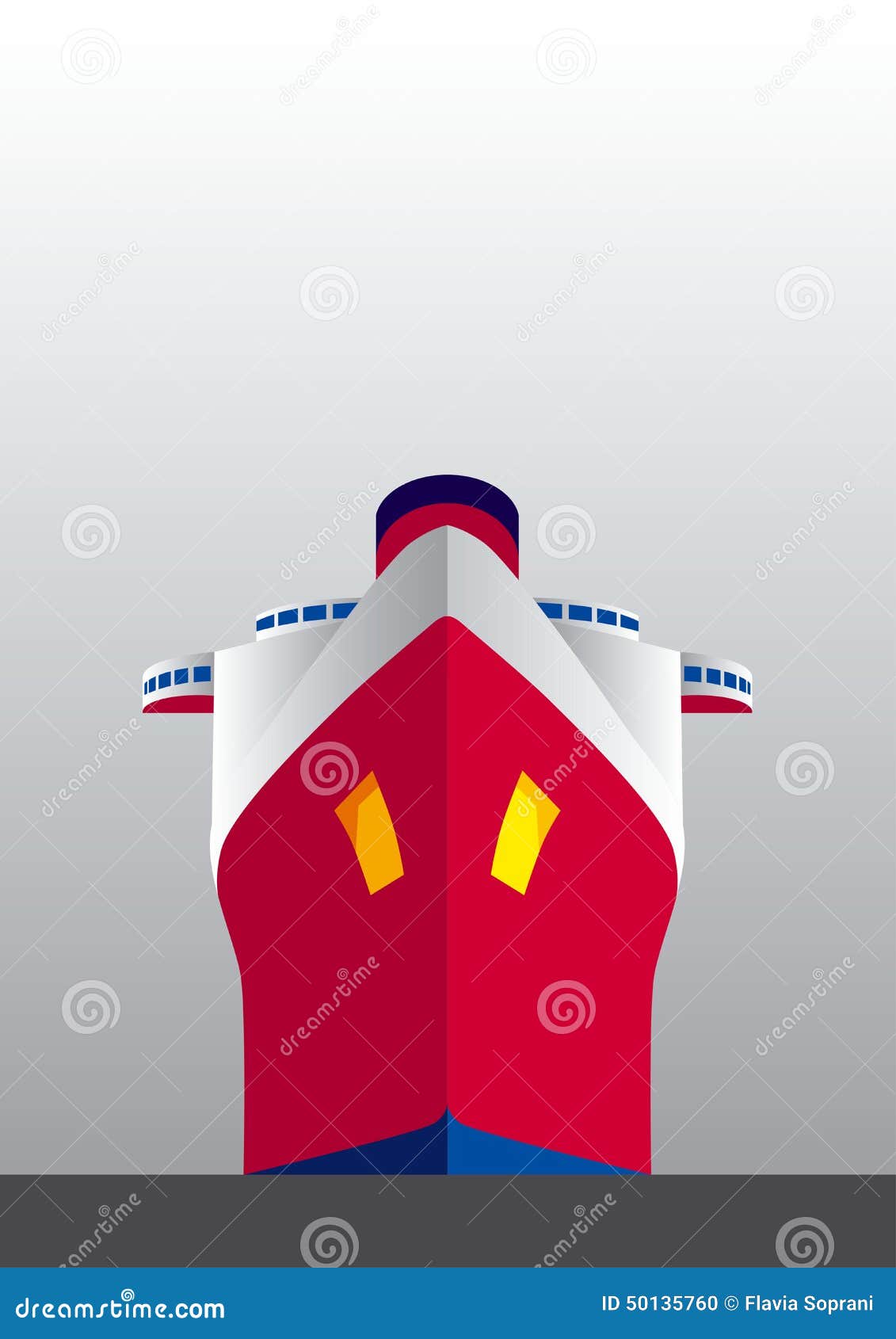 Ship on dock stock illustration. Illustration of windows - 50135760