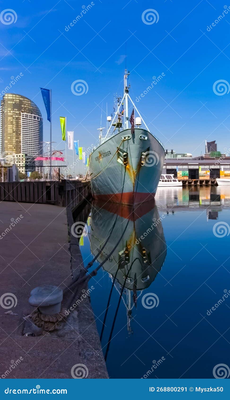 Ship docked on summer day editorial photo. Image of clear - 268800291