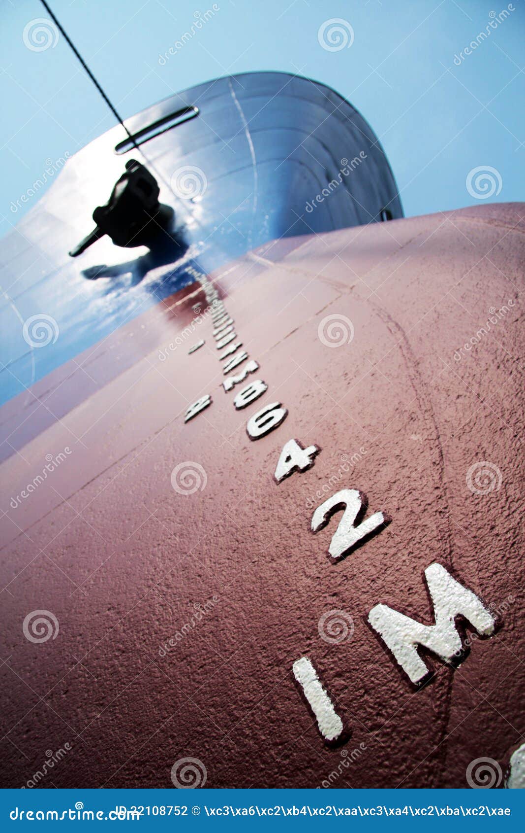 Ship draft on bow stock photo. Image of steel, sheet - 22108752