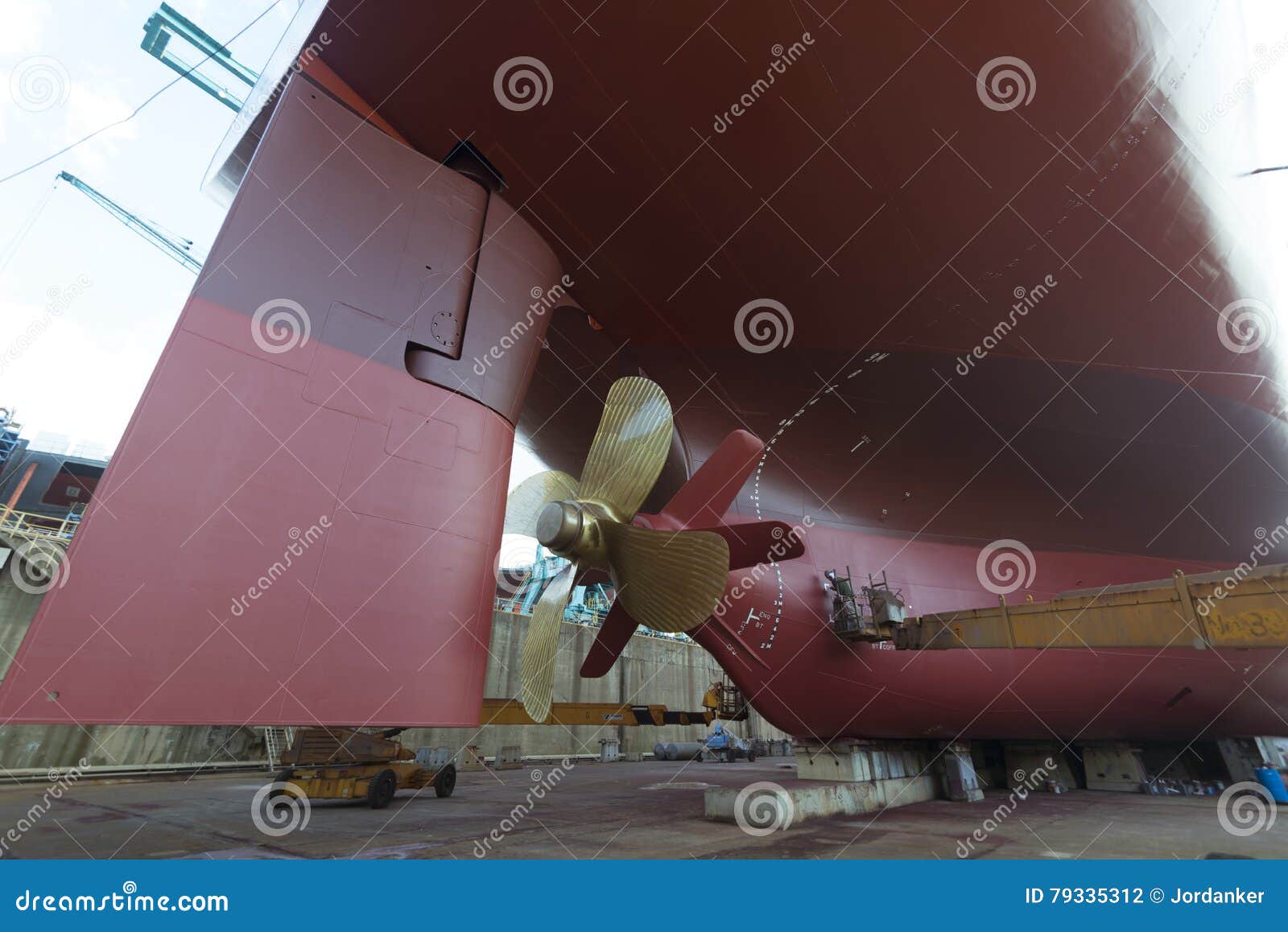 Ship in dry dock stock photo. Image of cargo, bulk, staging - 79335312