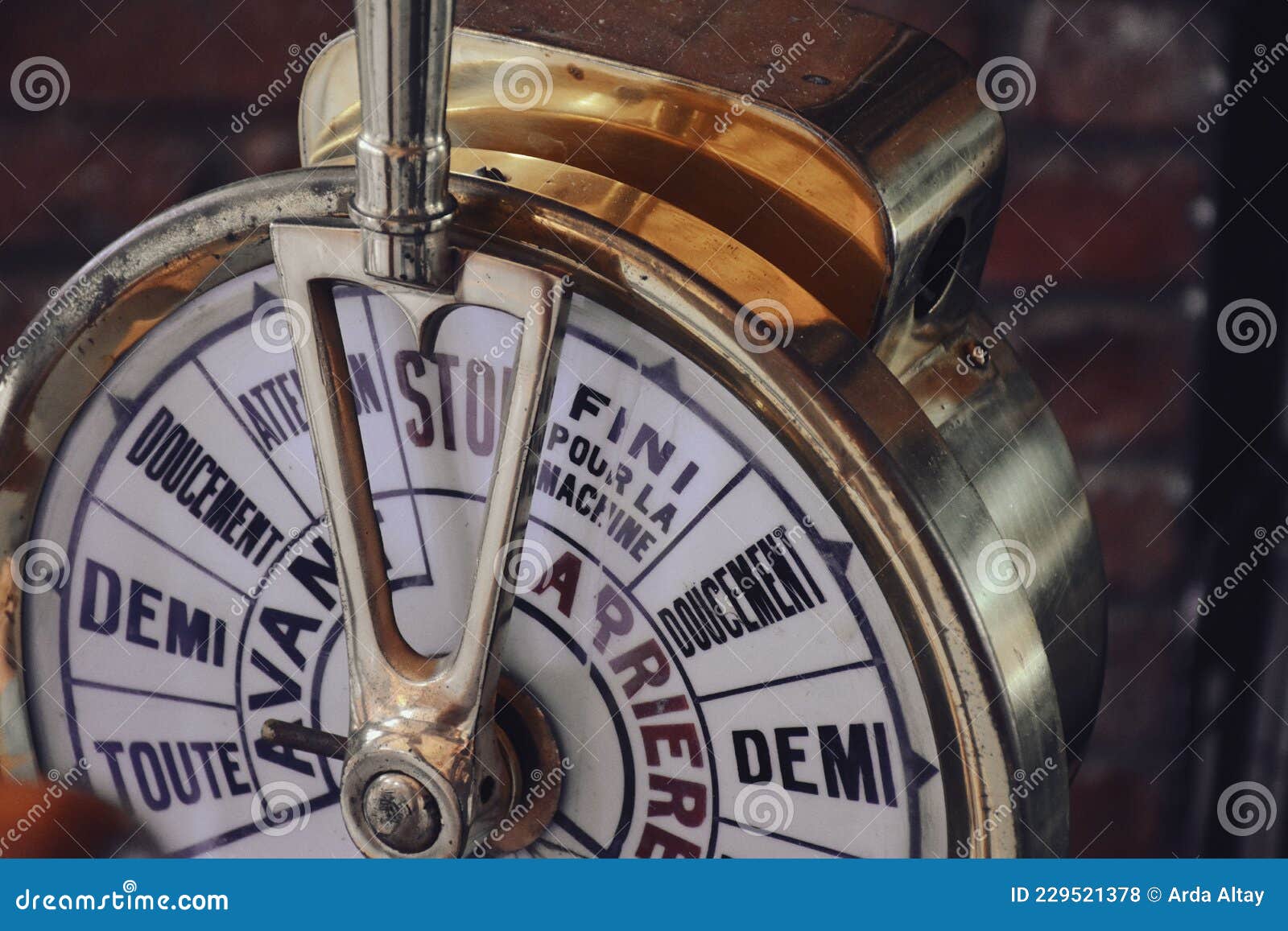 Ship Engine Control Throttle Lever Stock Photo - Image of iron, speed ...