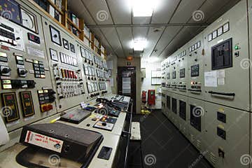 Ship Engine Room Control Room Editorial Image - Image of multi, boiler ...