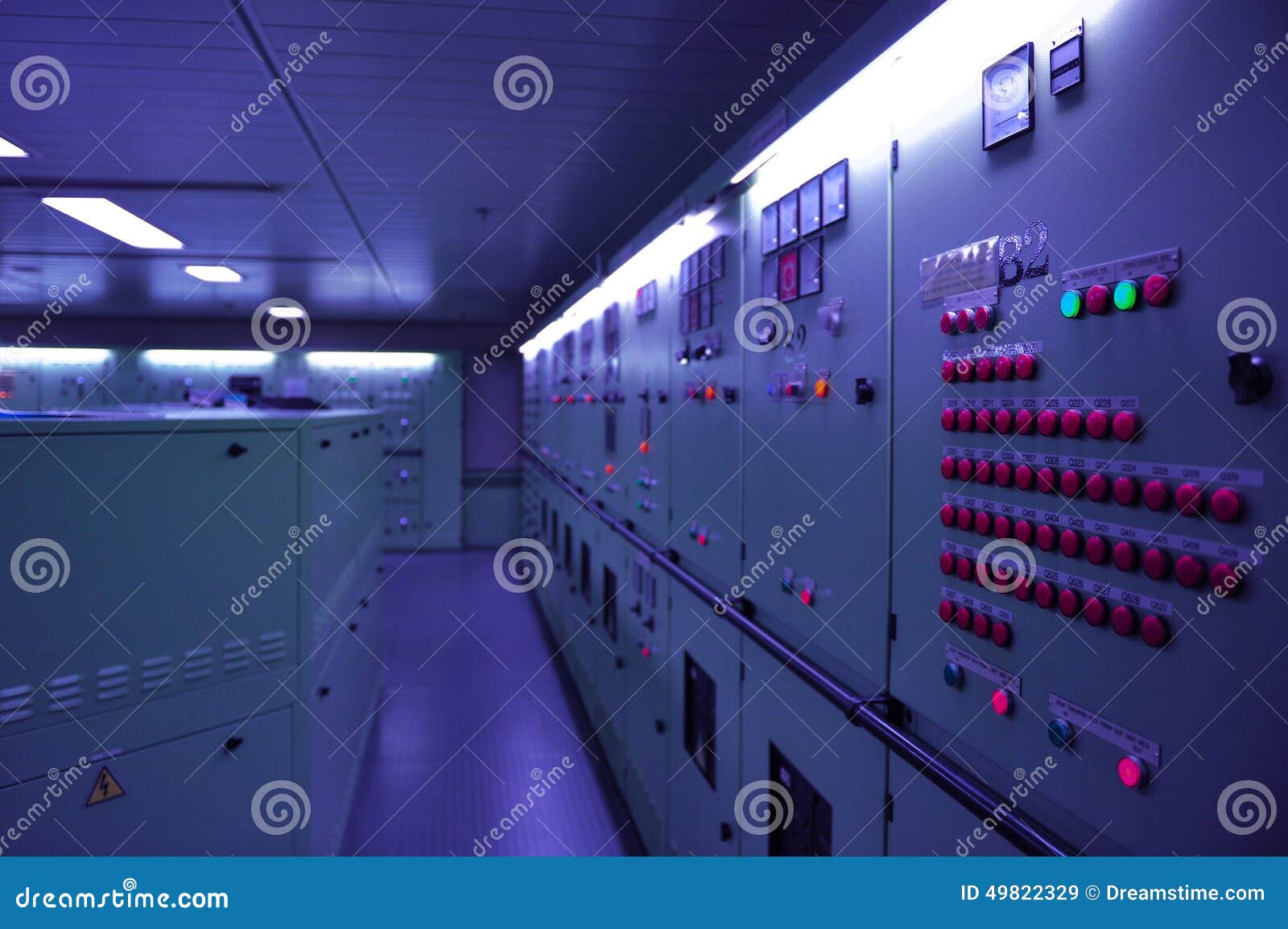 Ship engine room stock image. Image of switch, energy - 49822329