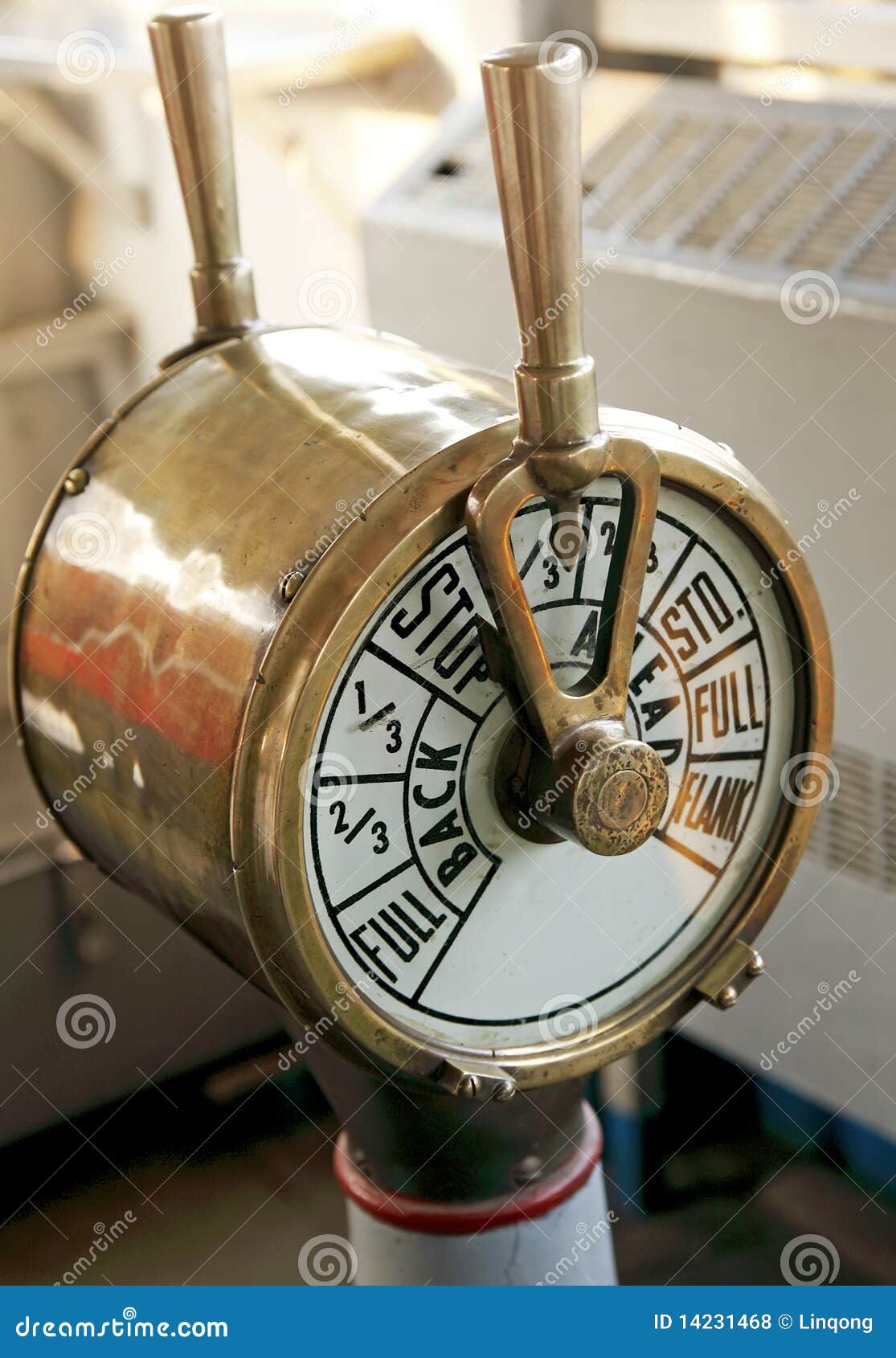 Ship engine telegraph stock photo. Image of engine, shine - 14231468