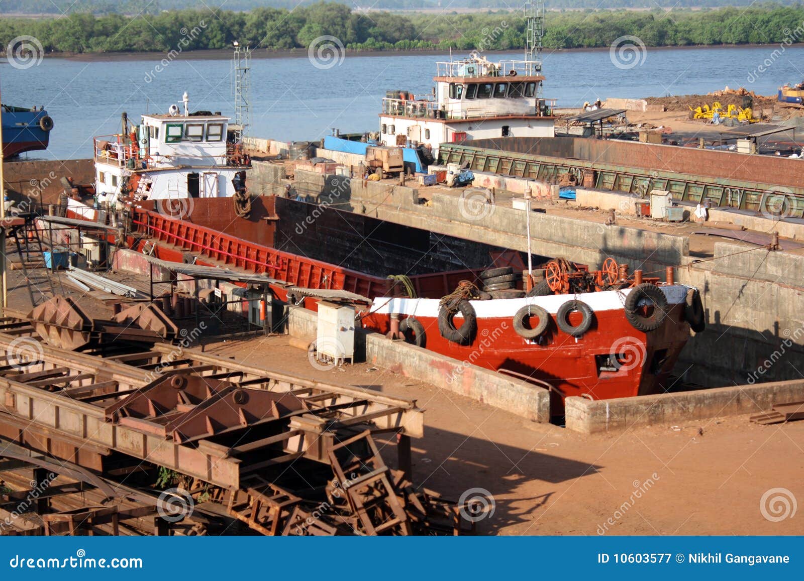 Ship Factory stock image. Image of plant, large, industry - 10603577